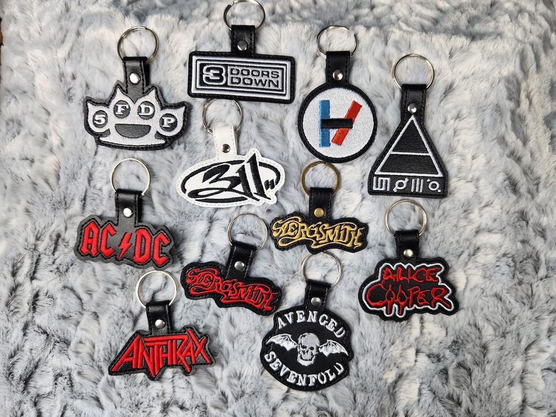 Band Key Fobs A-G - Etsy