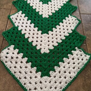 St. Patty’s Day Granny Square Table Runner. Measures 57x16. - Etsy