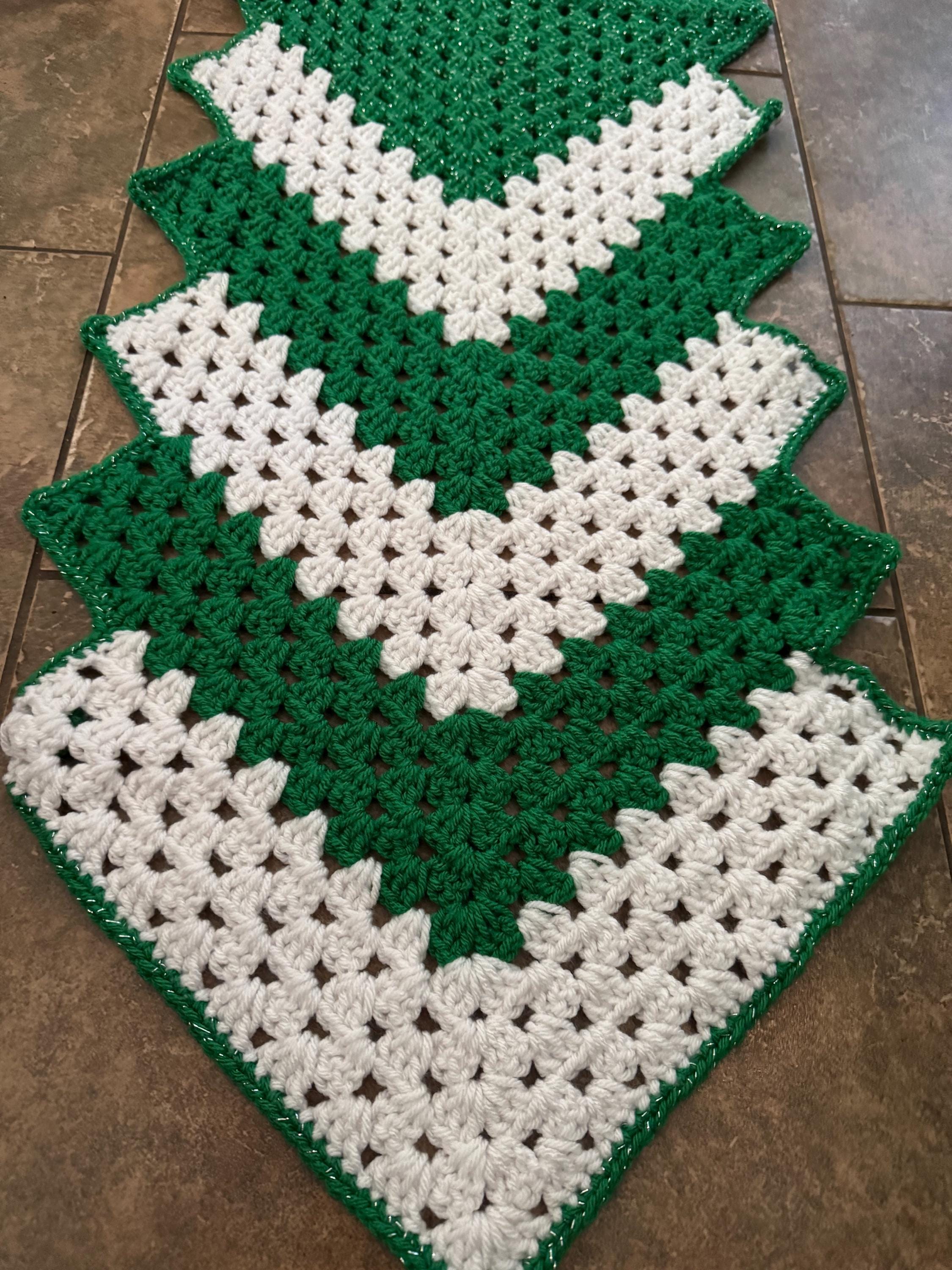 St. Patty’s Day Granny Square Table Runner. Measures 57x16. - Etsy