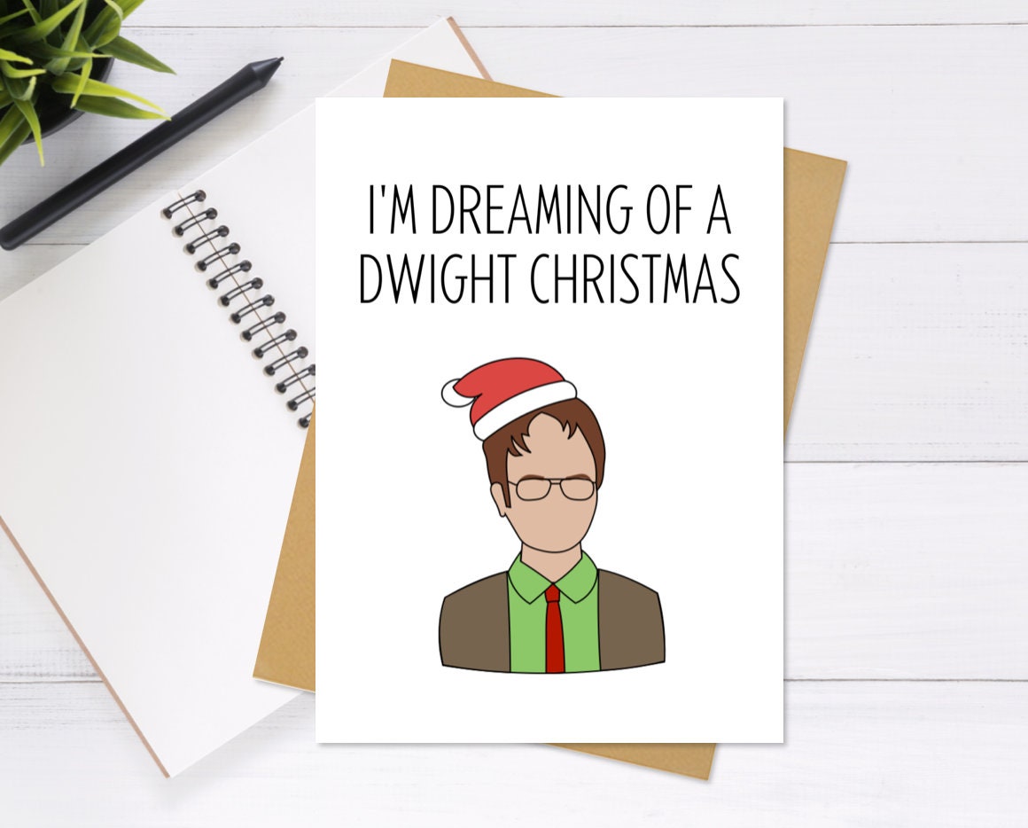 Dwight Schrute the Office Christmas Card - Cute & Unique Greeting Card ...