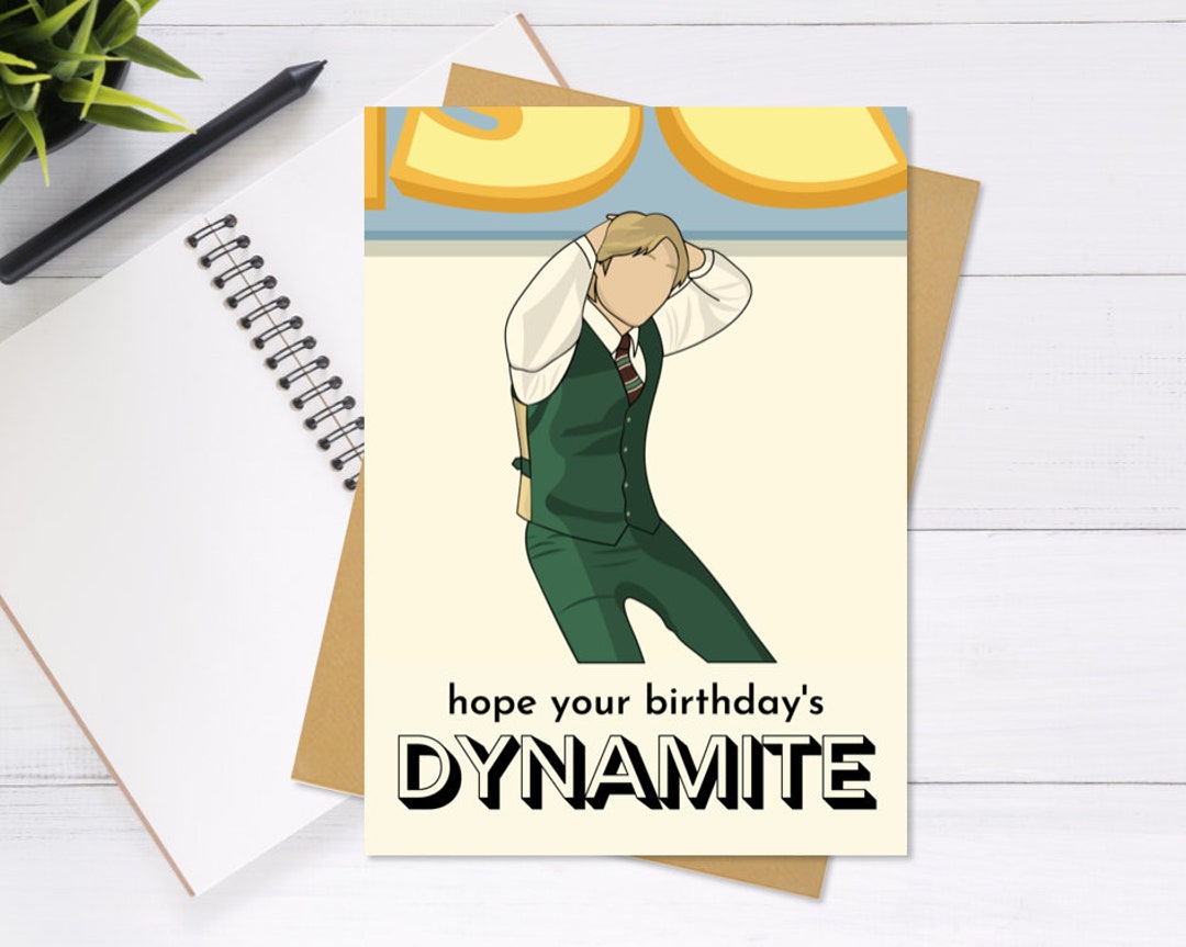 BTS Taehyung / V Dynamite Birthday - Cute & Unique Greeting Card ...