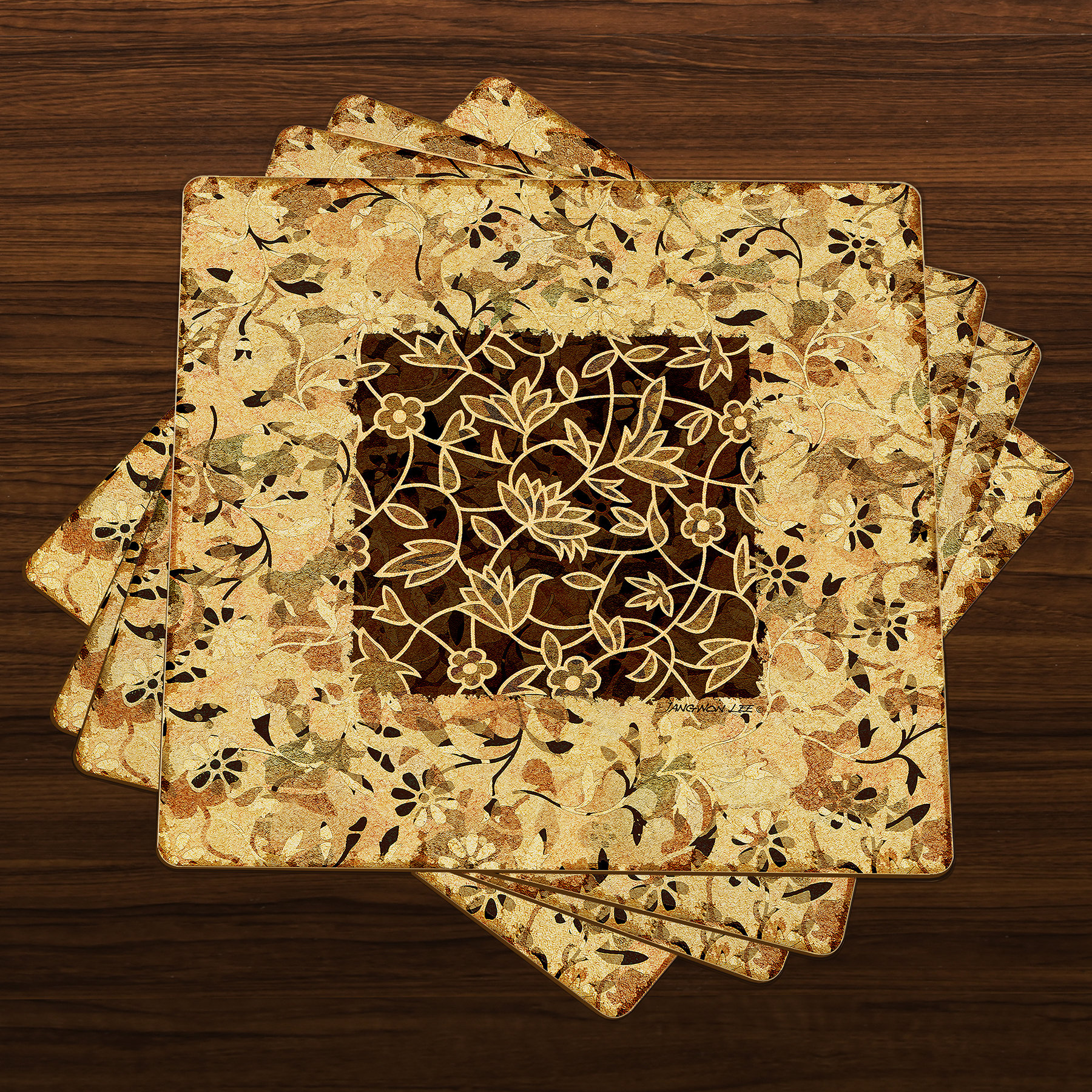 Square Placemats, Housewarming Placemats, Housewarming Gifts, Hardboard ...