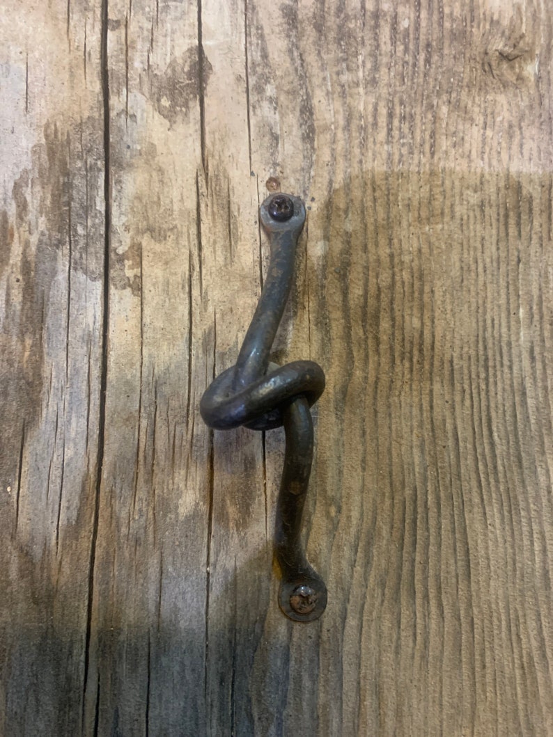 Hand Forged Rustic Abstract Overhand Drawer Pulls/cabinet Handles. Door ...
