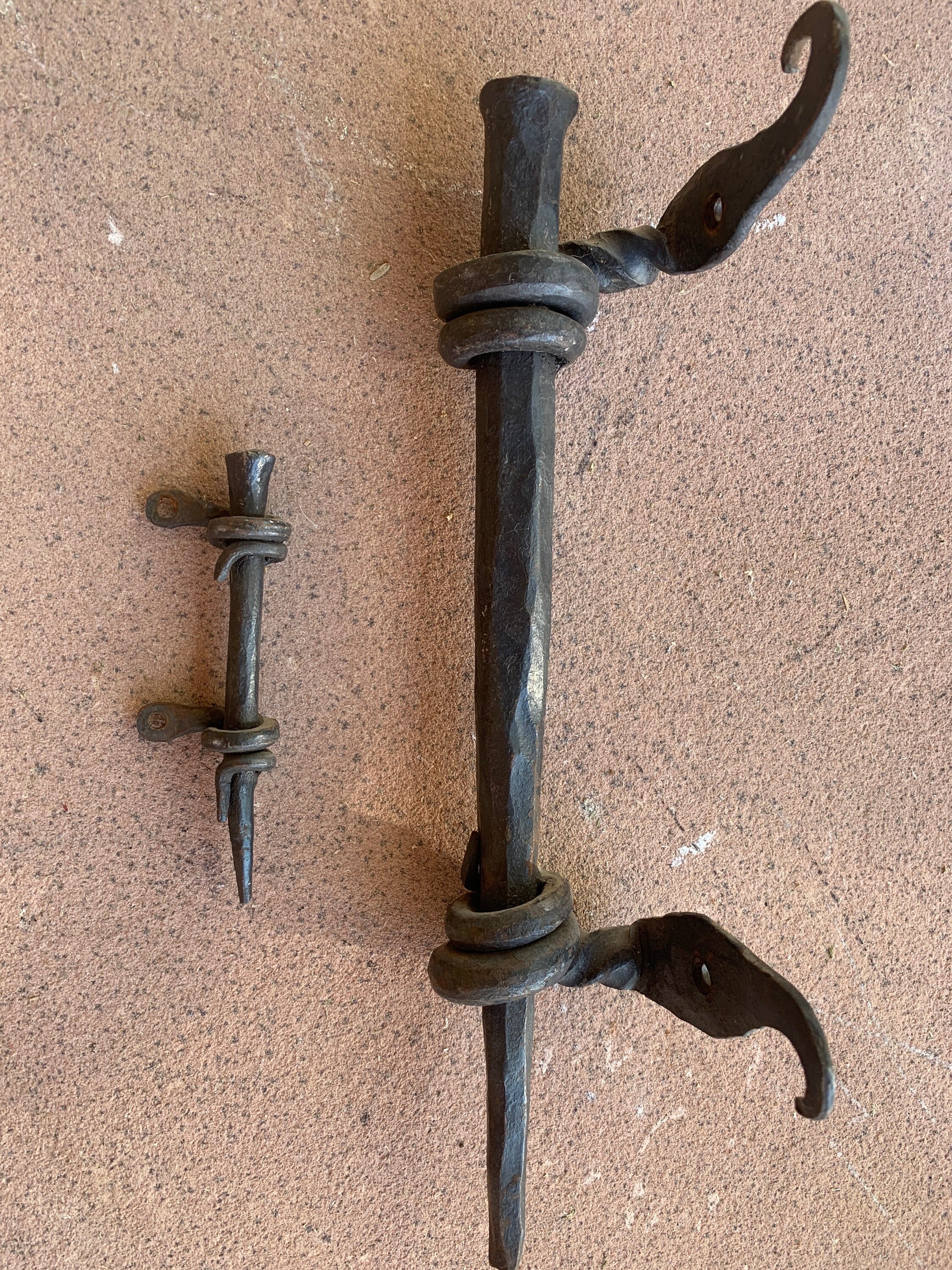 Hand Forged Iron Handles. Various Styles. Rustic Handles, Western ...