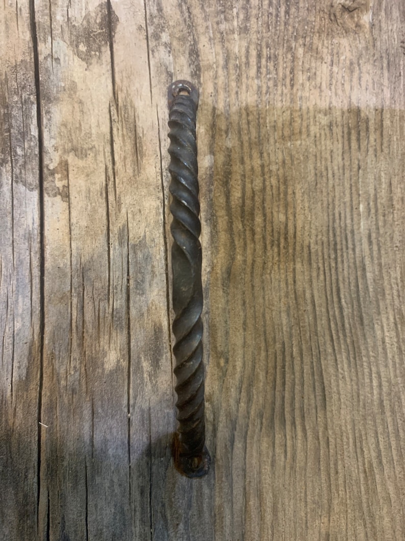 Hand Forged Rustic Reverse Twist Drawer Pulls/cabinet Handles. Door ...