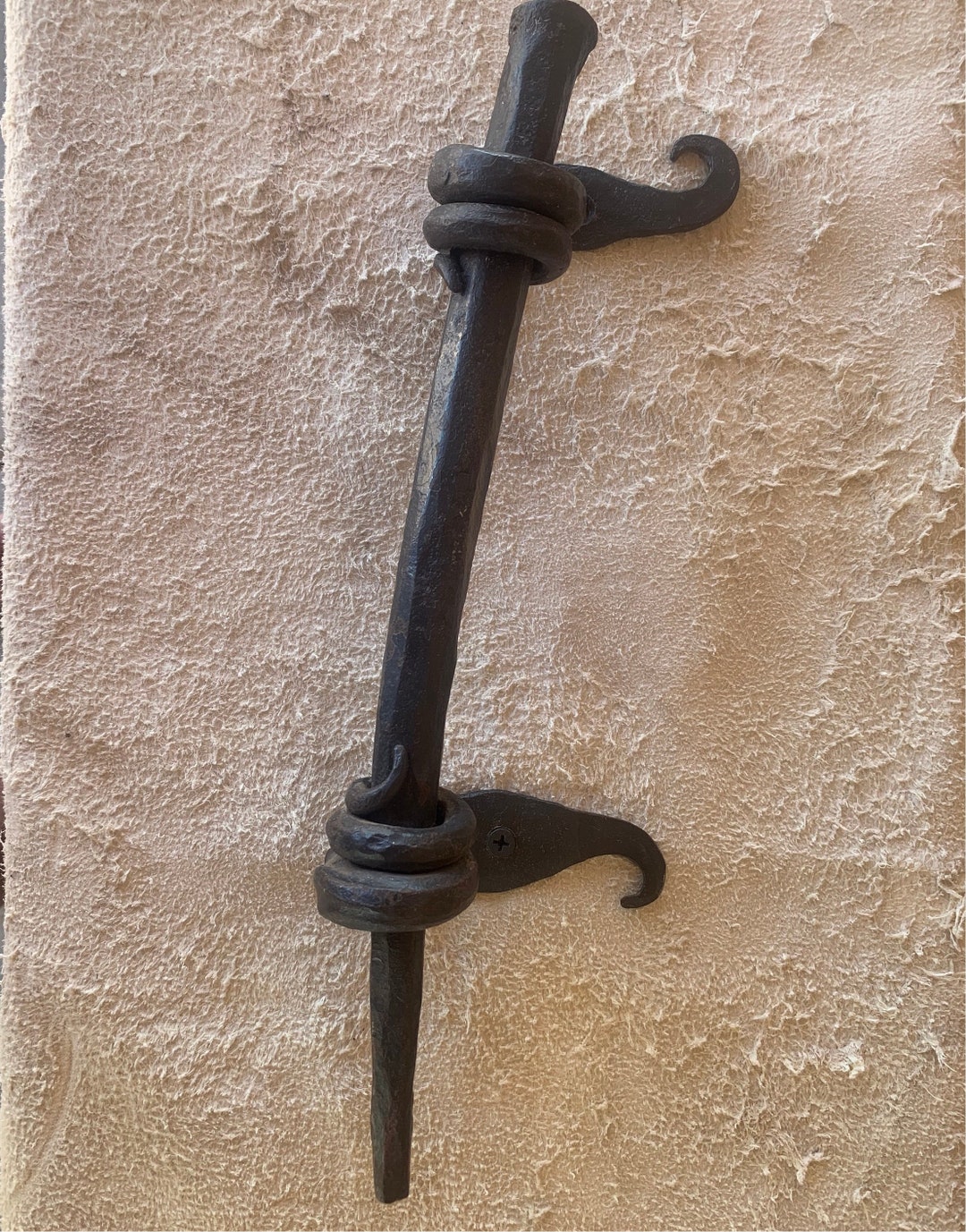 Hand Forged Rustic Large Spike Wrap Drawer Pulls/cabinet Handles. Door ...
