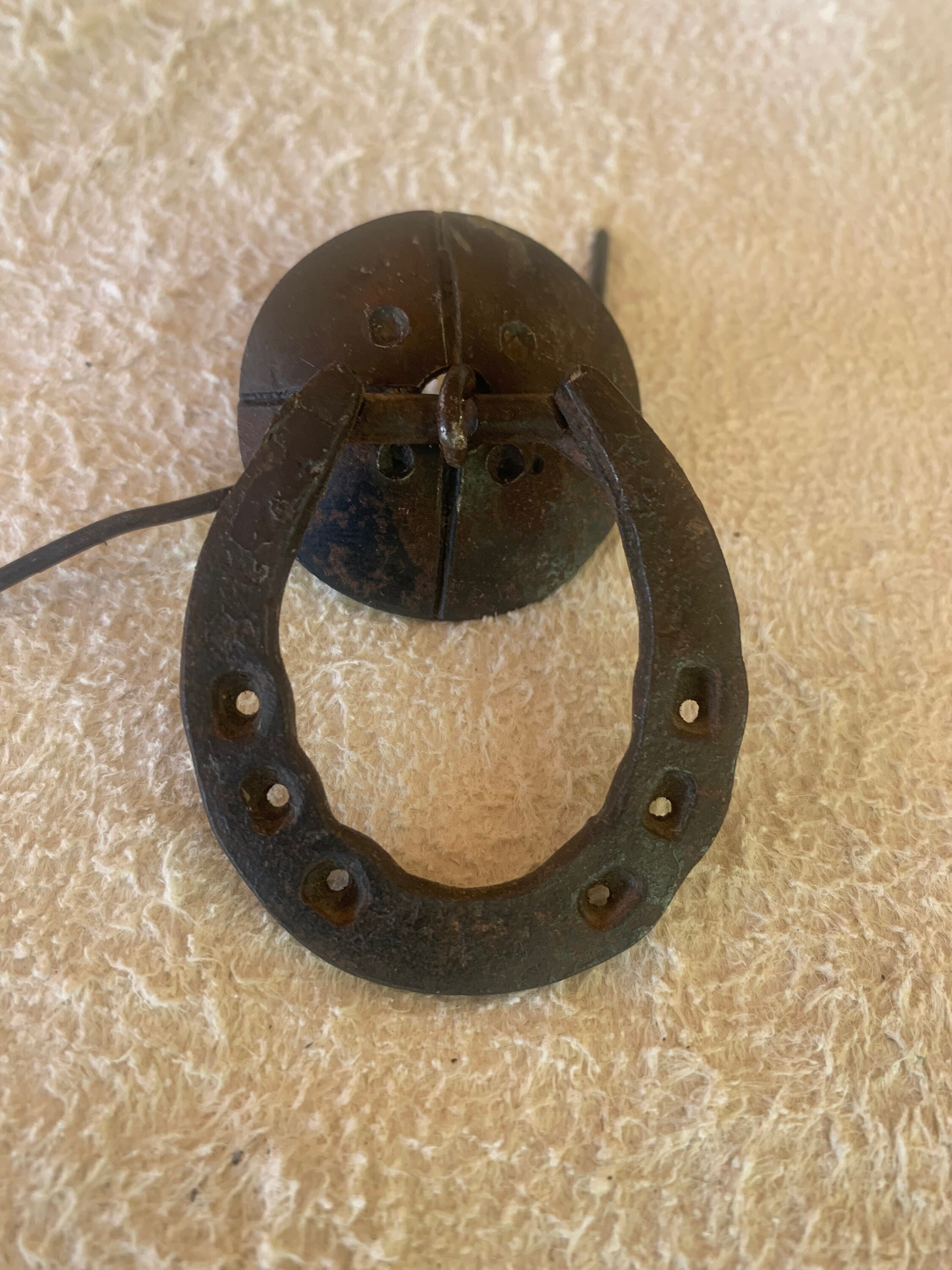 Hand Forged Rustic Trailered Horseshoe Concho Pulls/cabinet Handles ...