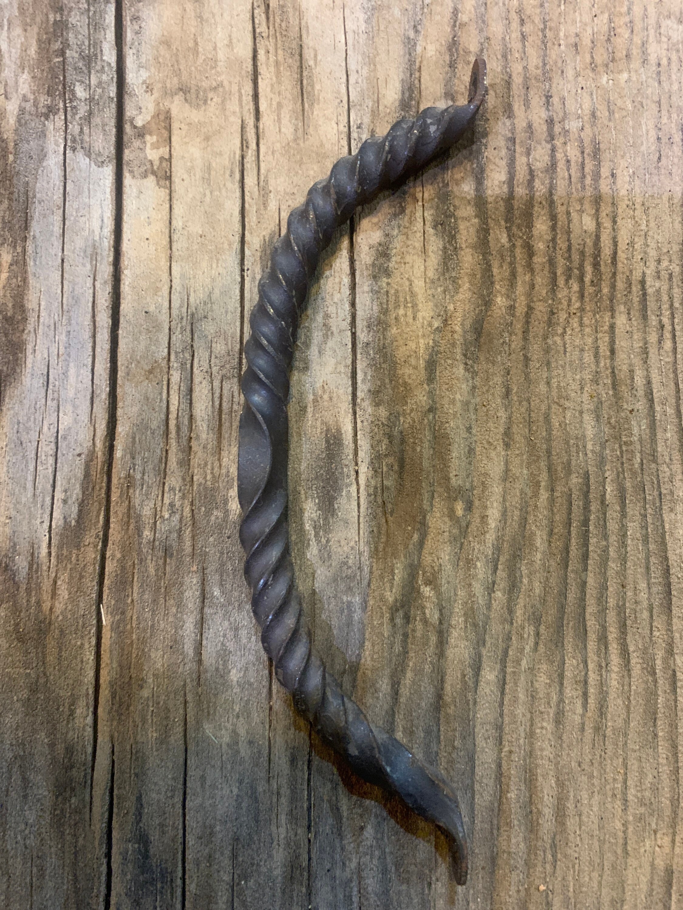 Hand Forged Rustic Reverse Twist Drawer Pulls/cabinet Handles. Door ...