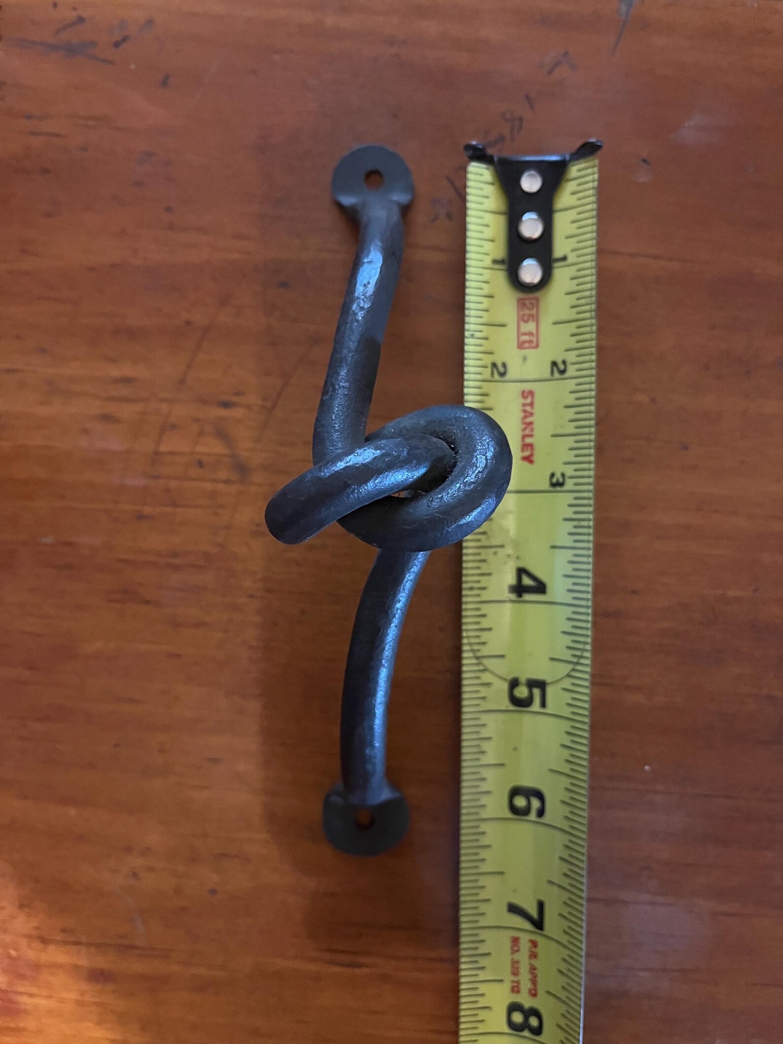 Large Hand Forged Rustic Abstract Overhand Drawer Pulls/cabinet Handles ...