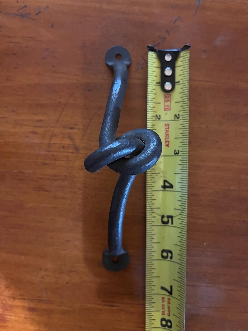 Large Hand Forged Rustic Abstract Overhand Drawer Pulls/cabinet Handles ...