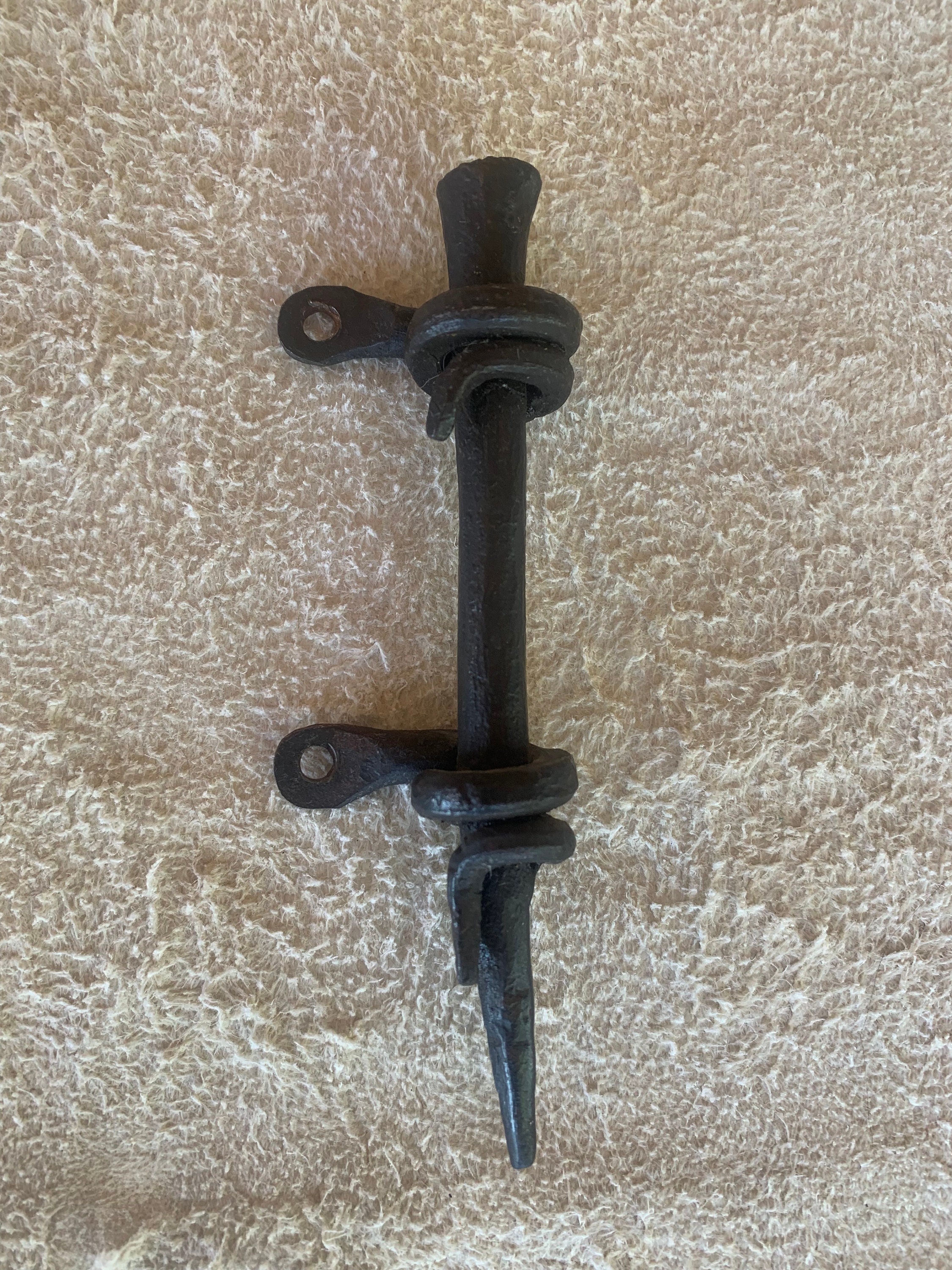 Hand Forged Rustic Small Spike Wrap Drawer Pulls/cabinet Handles. Door ...