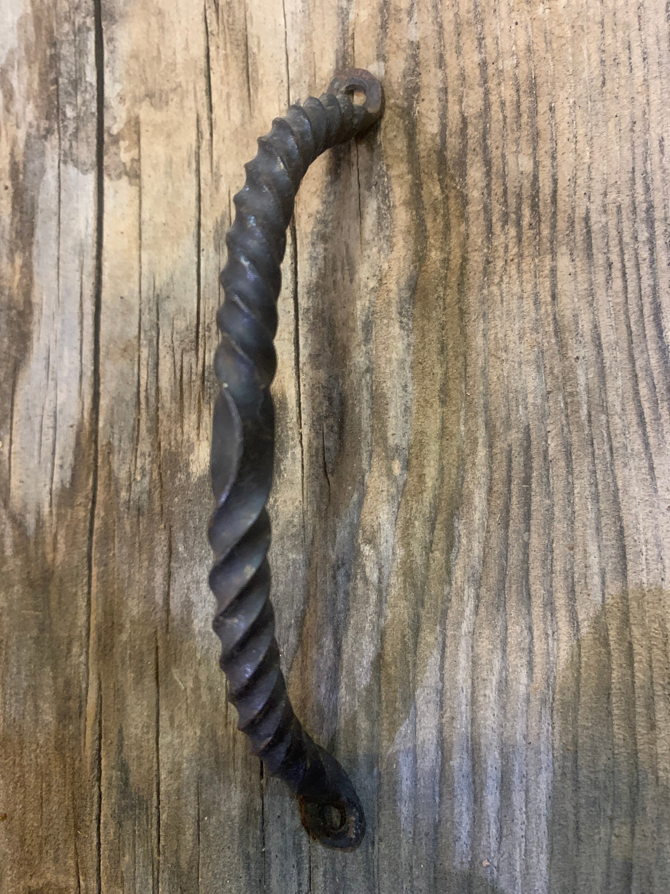 Hand Forged Rustic Reverse Twist Drawer Pulls/cabinet Handles. Door ...