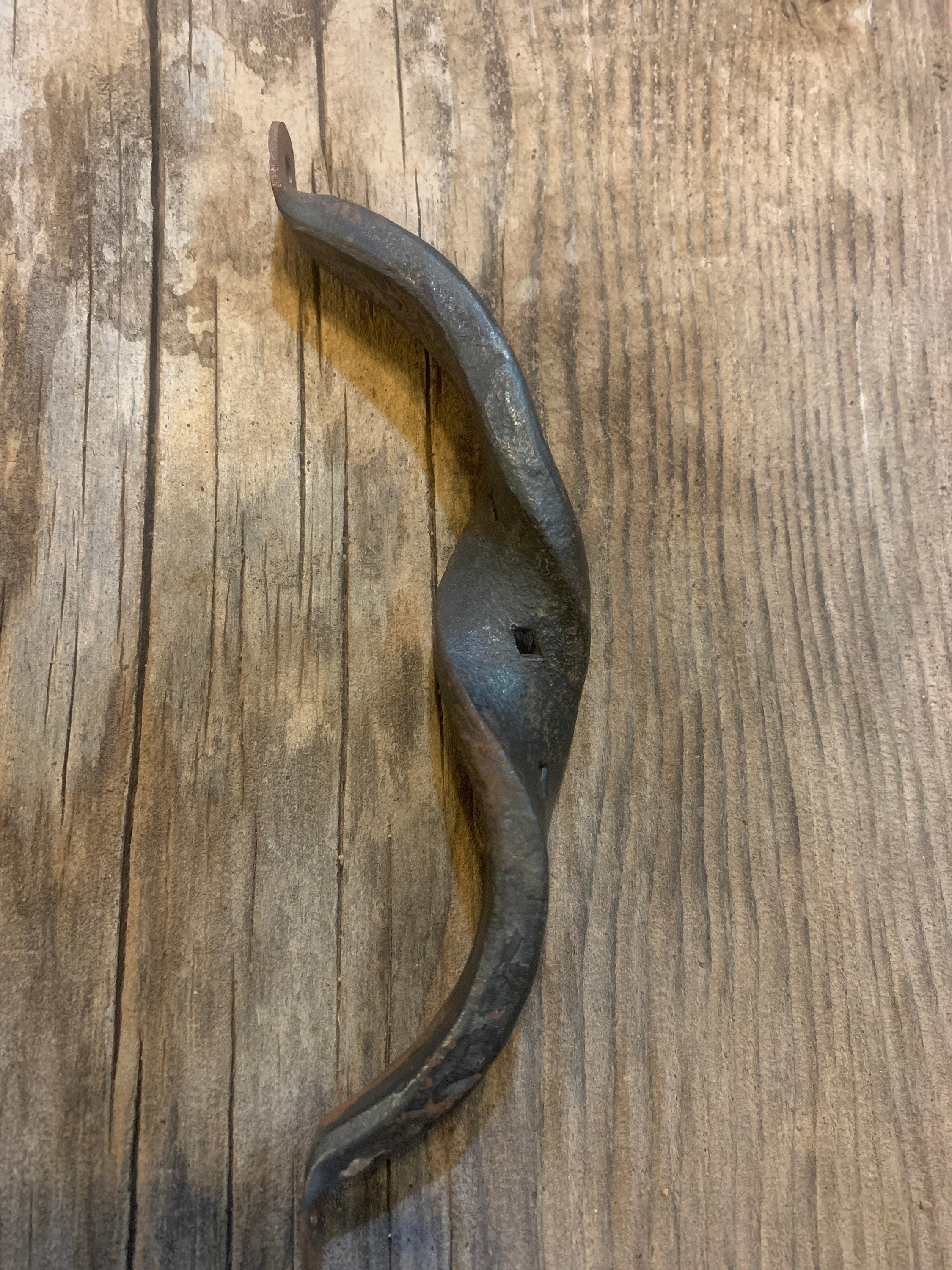 Hand Forged Rustic Twisted Horseshoe Drawer Pulls/cabinet Handles. Door ...