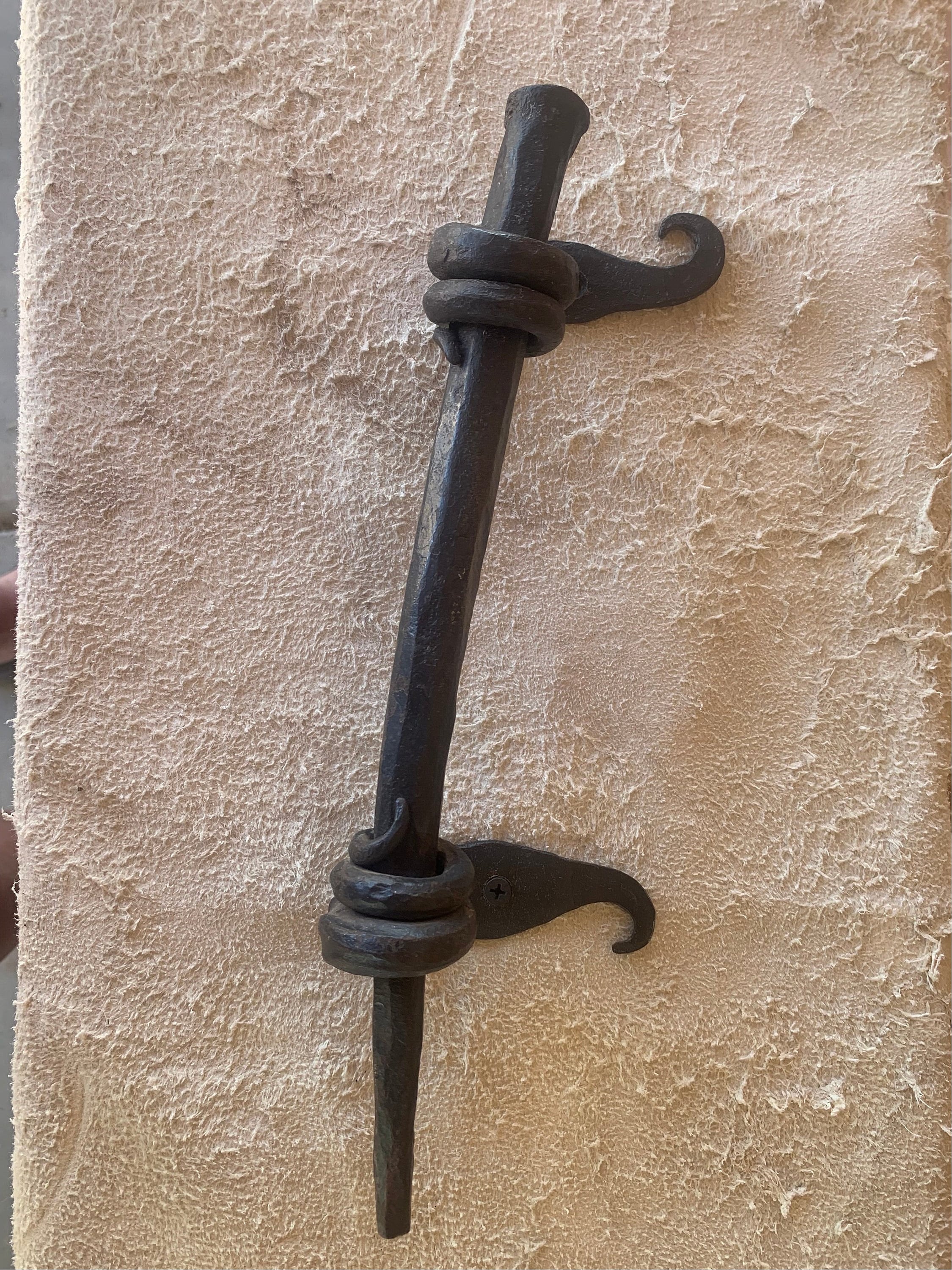 Hand Forged Rustic Large Spike Wrap Drawer Pulls/cabinet Handles. Door ...