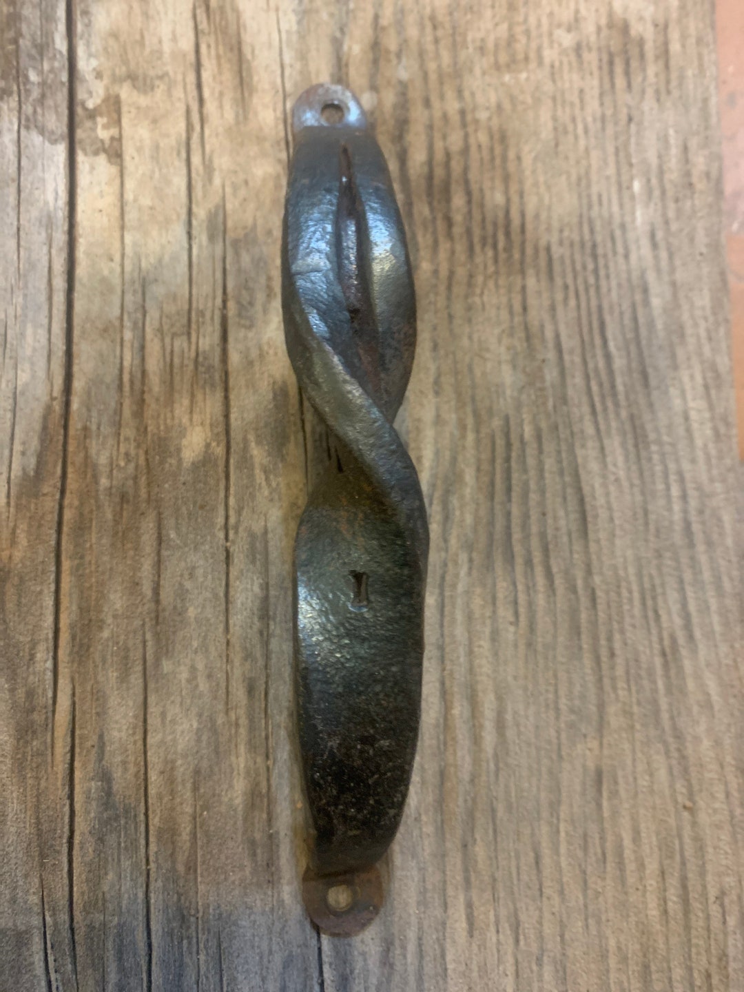 Hand Forged Rustic Twisted Horseshoe Drawer Pulls/cabinet Handles. Door ...