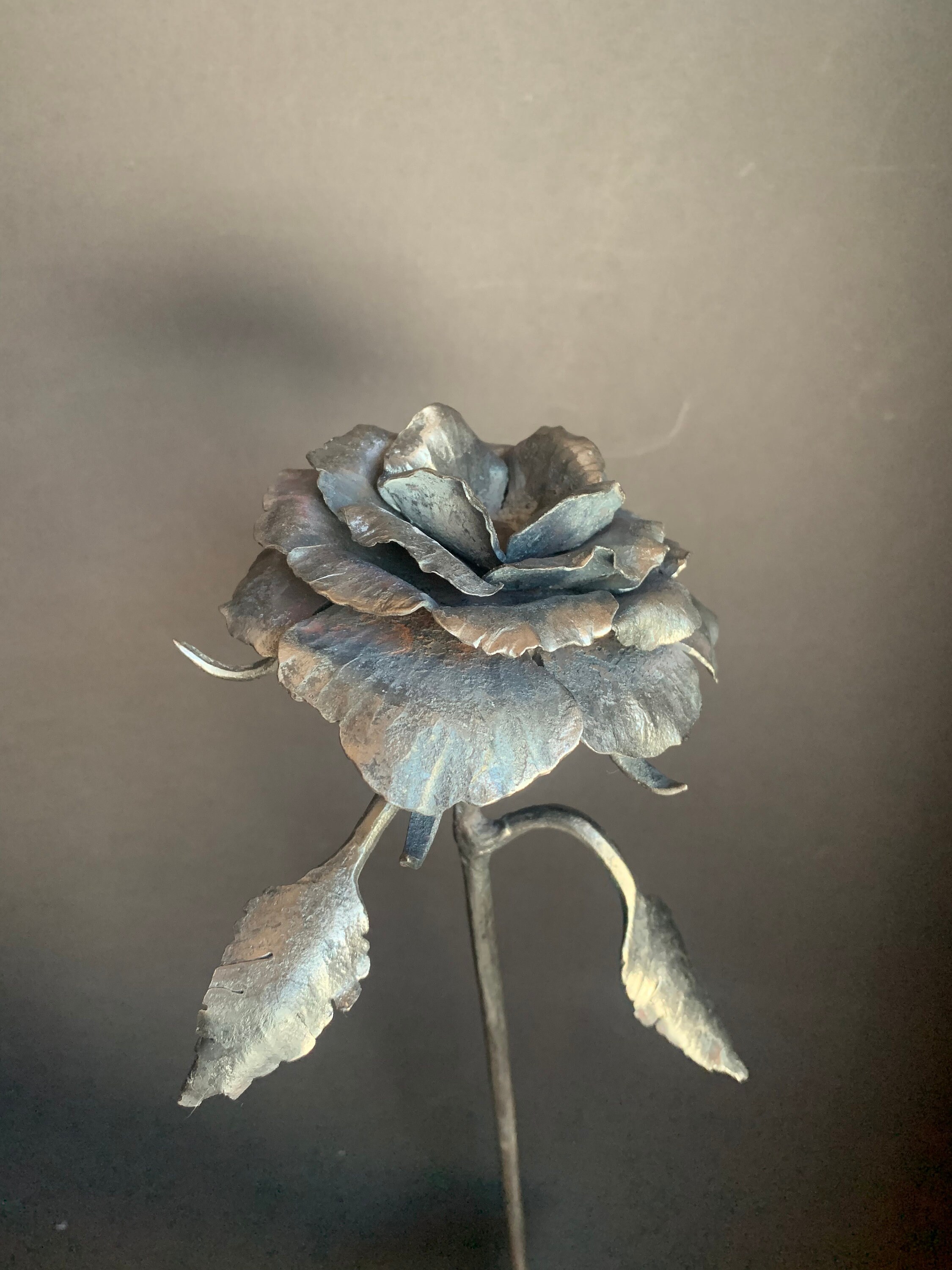Hand Forged Steel Flower. Gift for Her. Steel Sculpture - Etsy