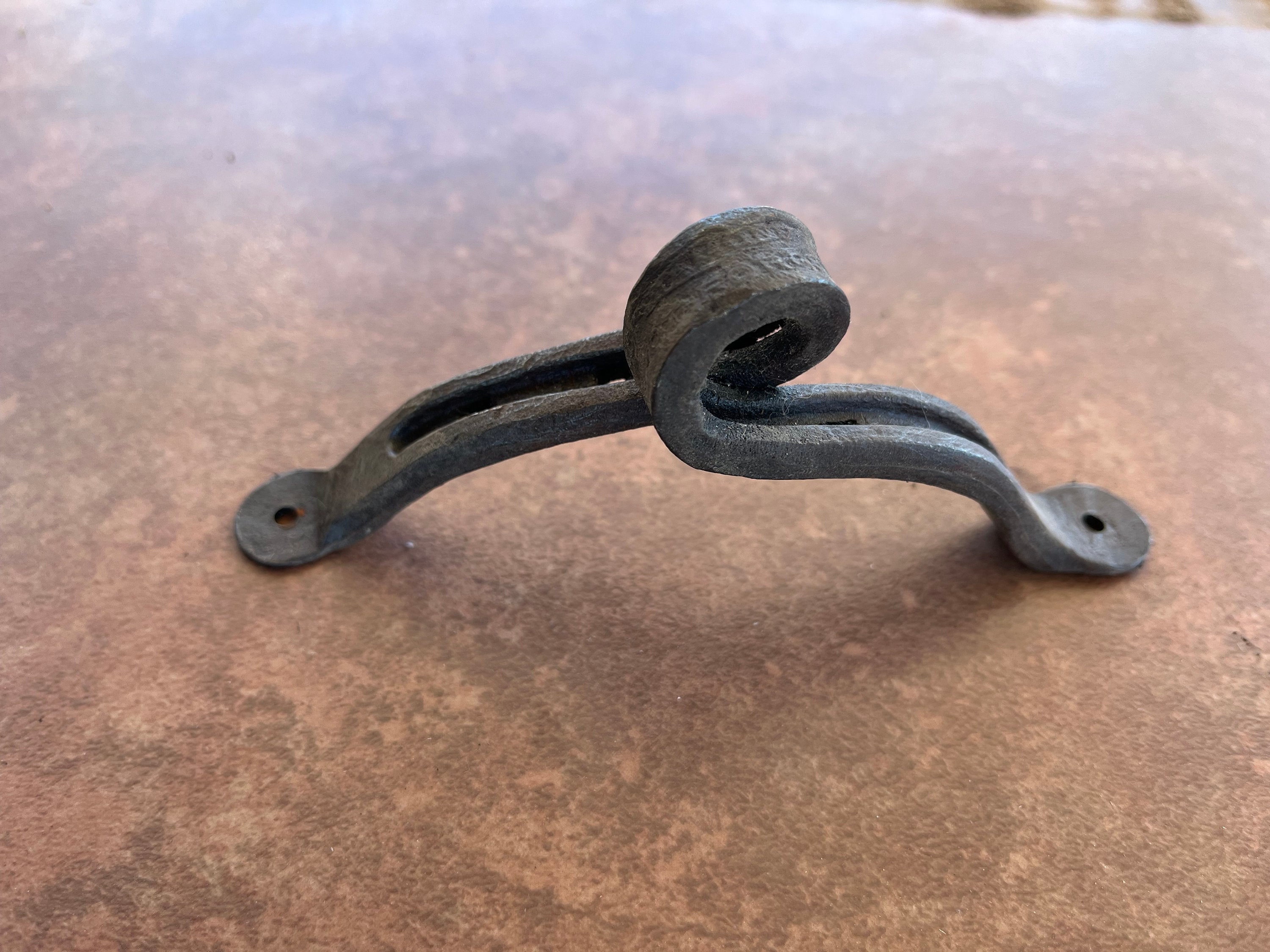 Hand Forged Rustic Horseshoe Loop Drawer Pulls/cabinet Handles. Door Hardware. Hand Crafted ...