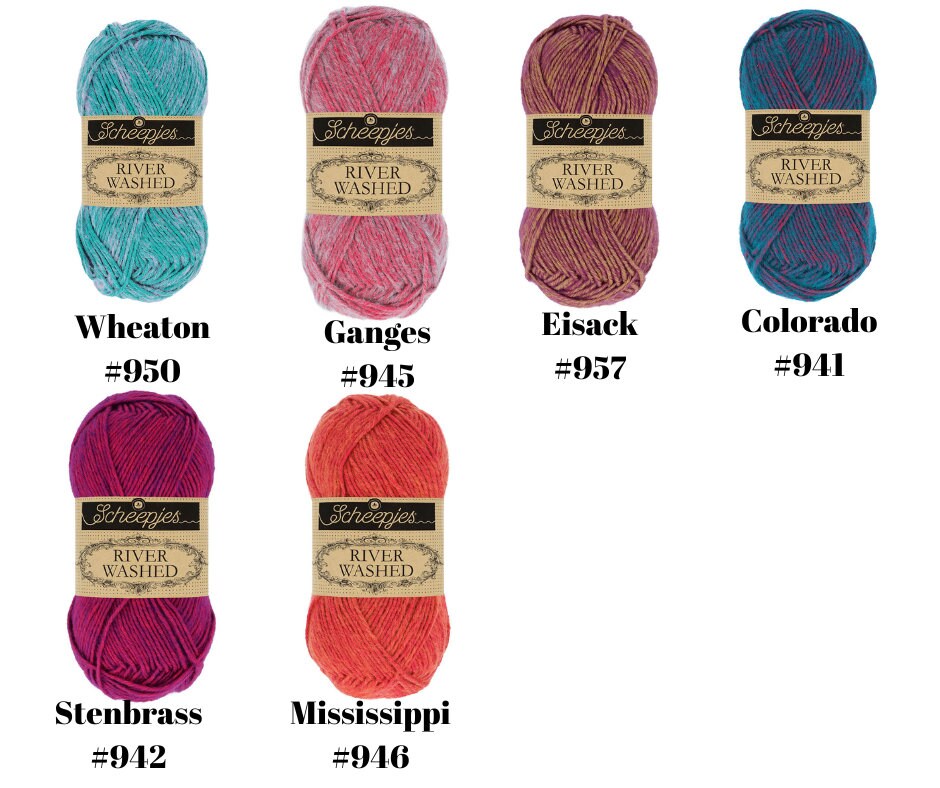 FINAL QUANTITIES: Scheepjes River Washed Yarn - Etsy