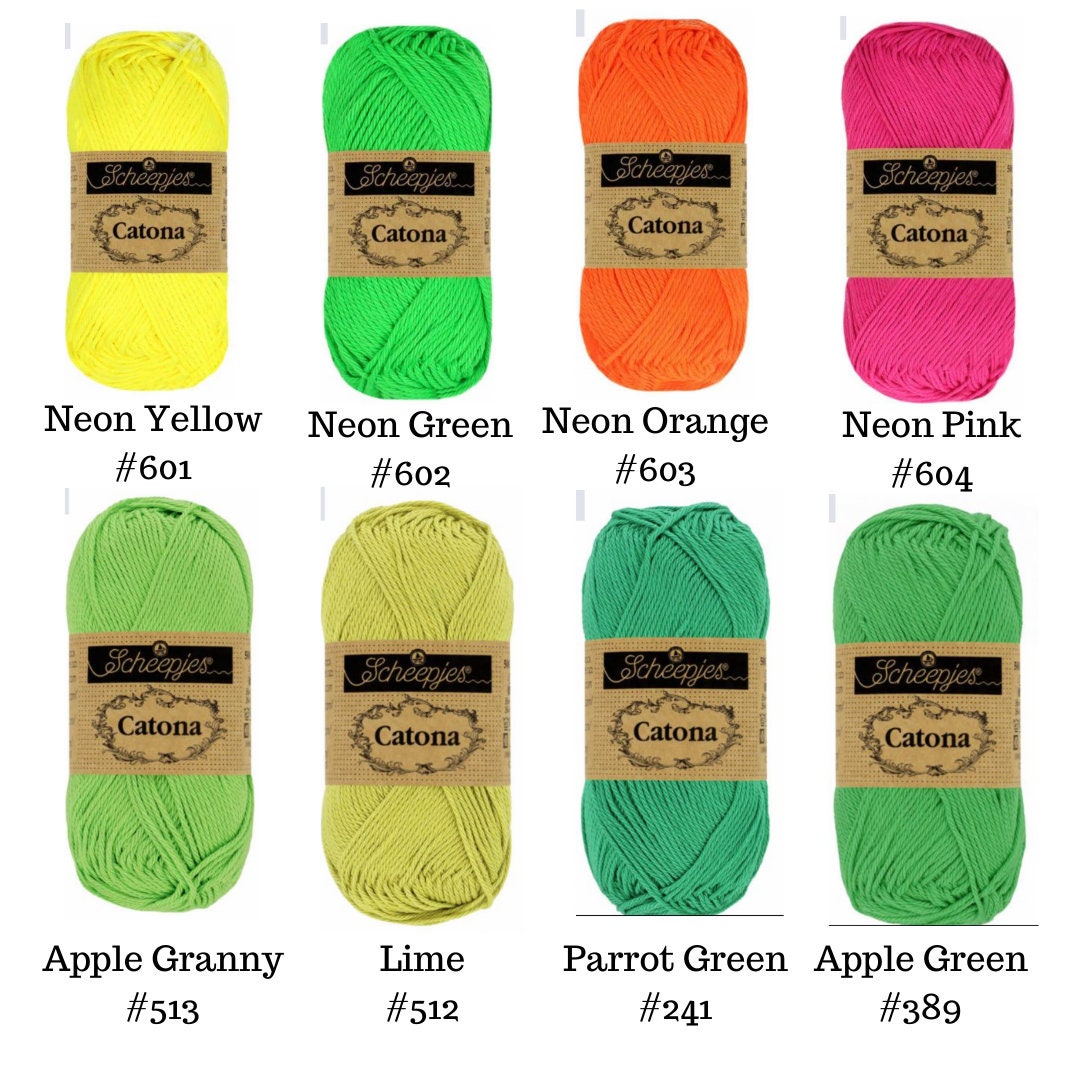 FINAL QUANTITIES: Scheepjes Catona Yarn 50g Skeins - Etsy