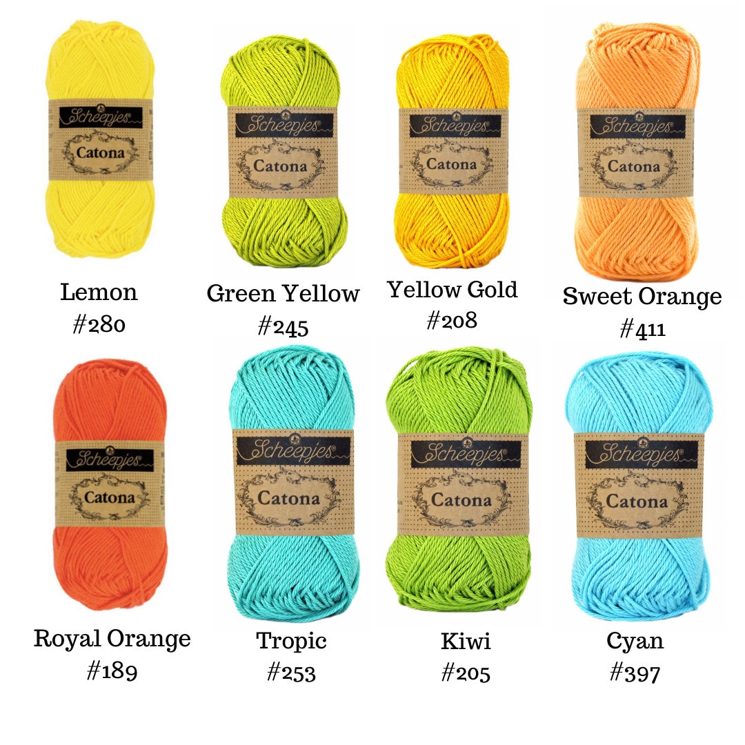 FINAL QUANTITIES: Scheepjes Catona Yarn 50g Skeins - Etsy