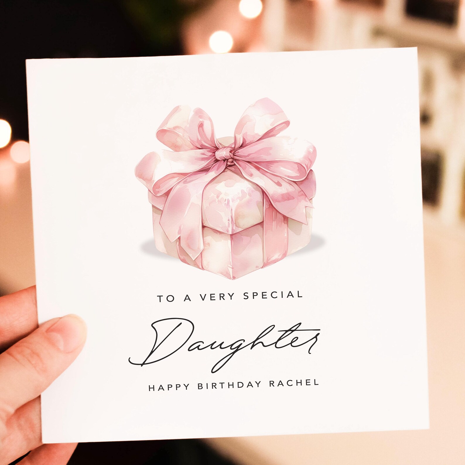 To A Special Daughter Birthday Card From Mum - With Name ...