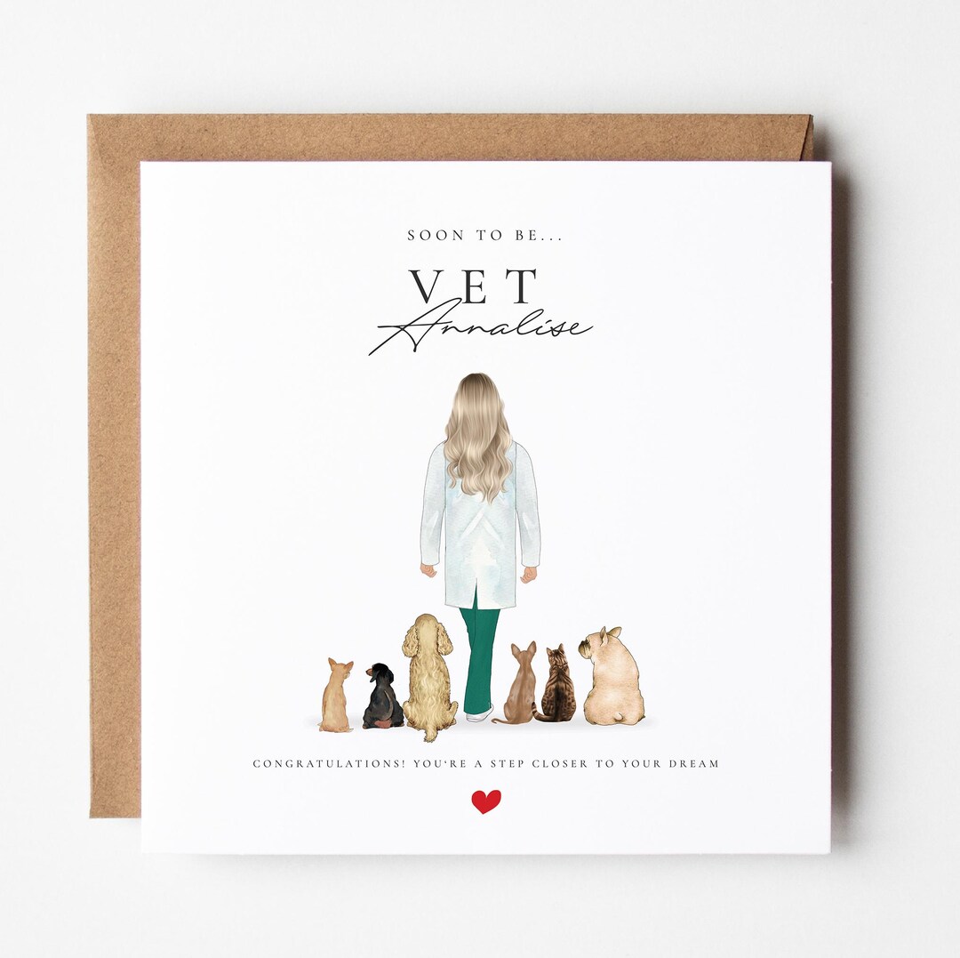 Veterinary White Coat Ceremony Gift - Vet Student Gift, Custom ...