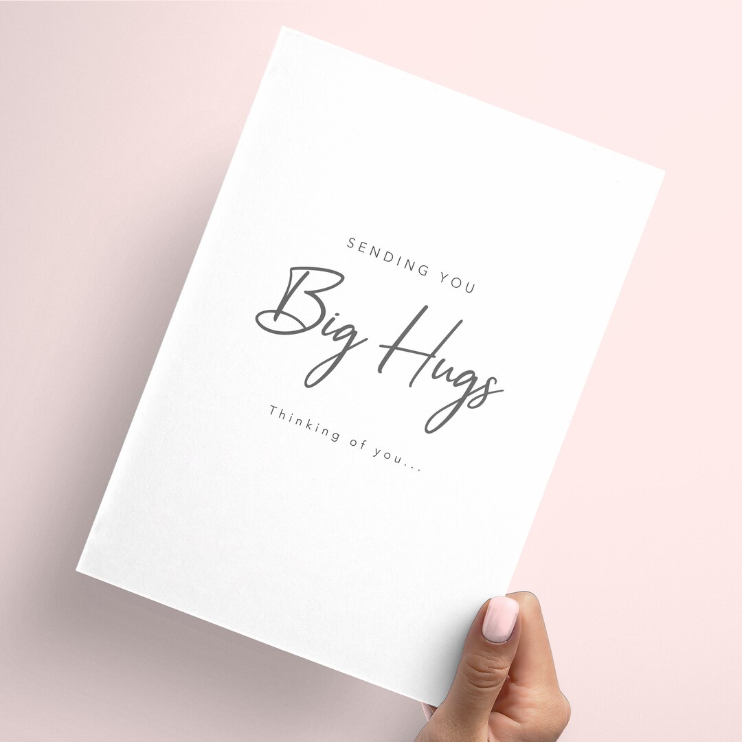 Big Hugs Sympathy Card / Sympathy Card / Bereavement Card / Sorry for ...