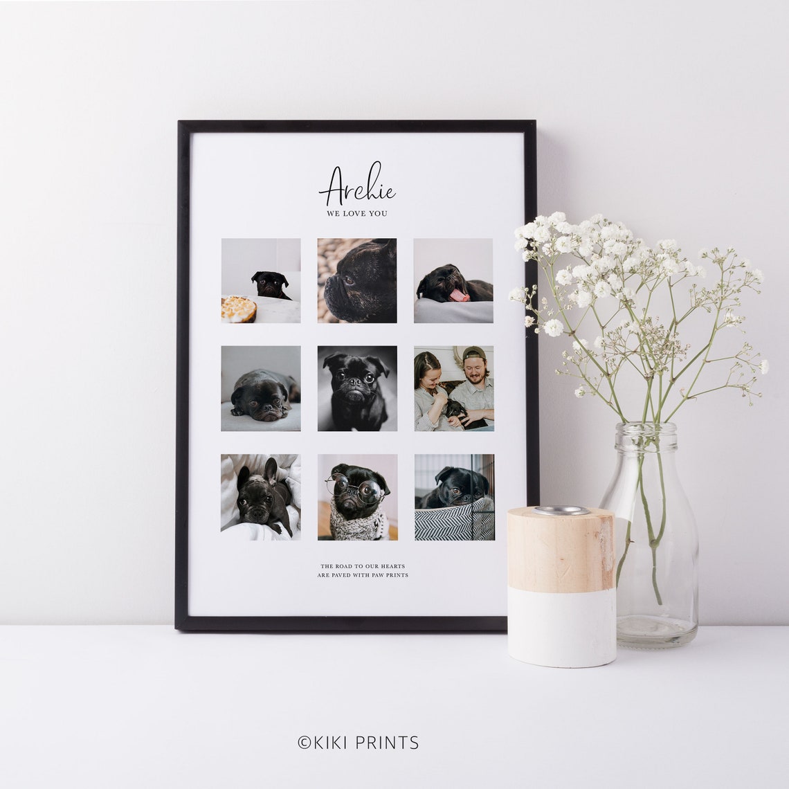 Dog Photo Collage / Dog Poster / Dog Photo Gift / Dog Lover - Etsy ...