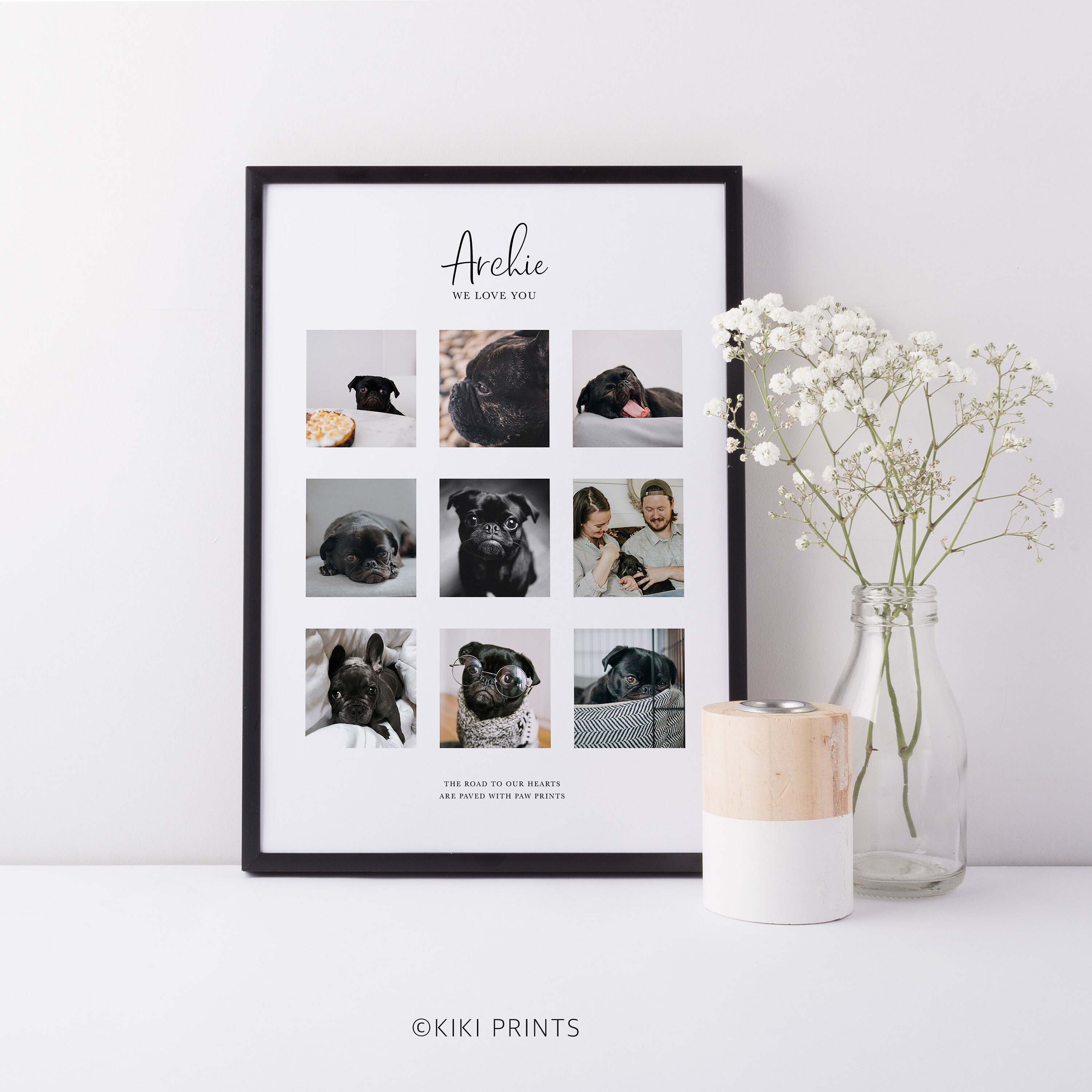 Dog Photo Collage / Dog Poster / Dog Photo Gift / Dog Lover - Etsy