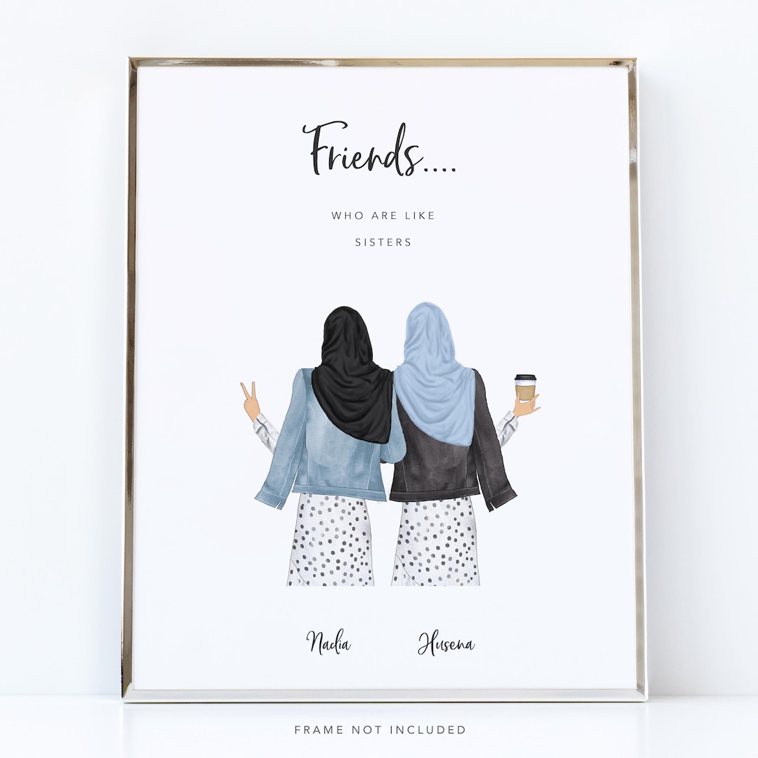 Personalised Islamic Sisters Friendship Gift / Muslim Sisters ...