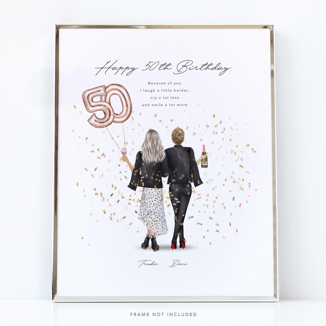 50th Birthday Friend Gift /50th Birthday Gift / Friend Gifts / Best ...