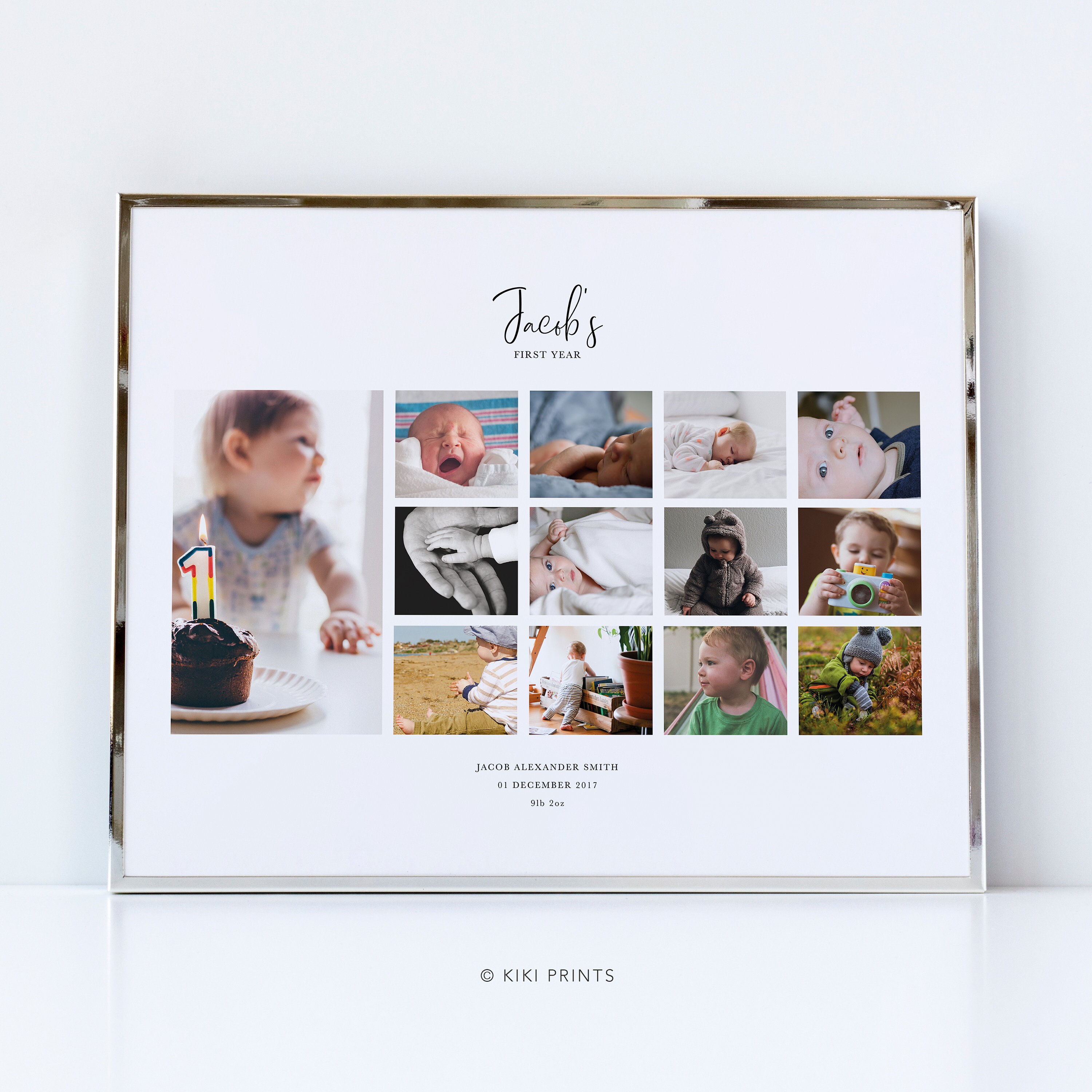 Baby's First Year Print / Custom Baby Print / Personalised - Etsy