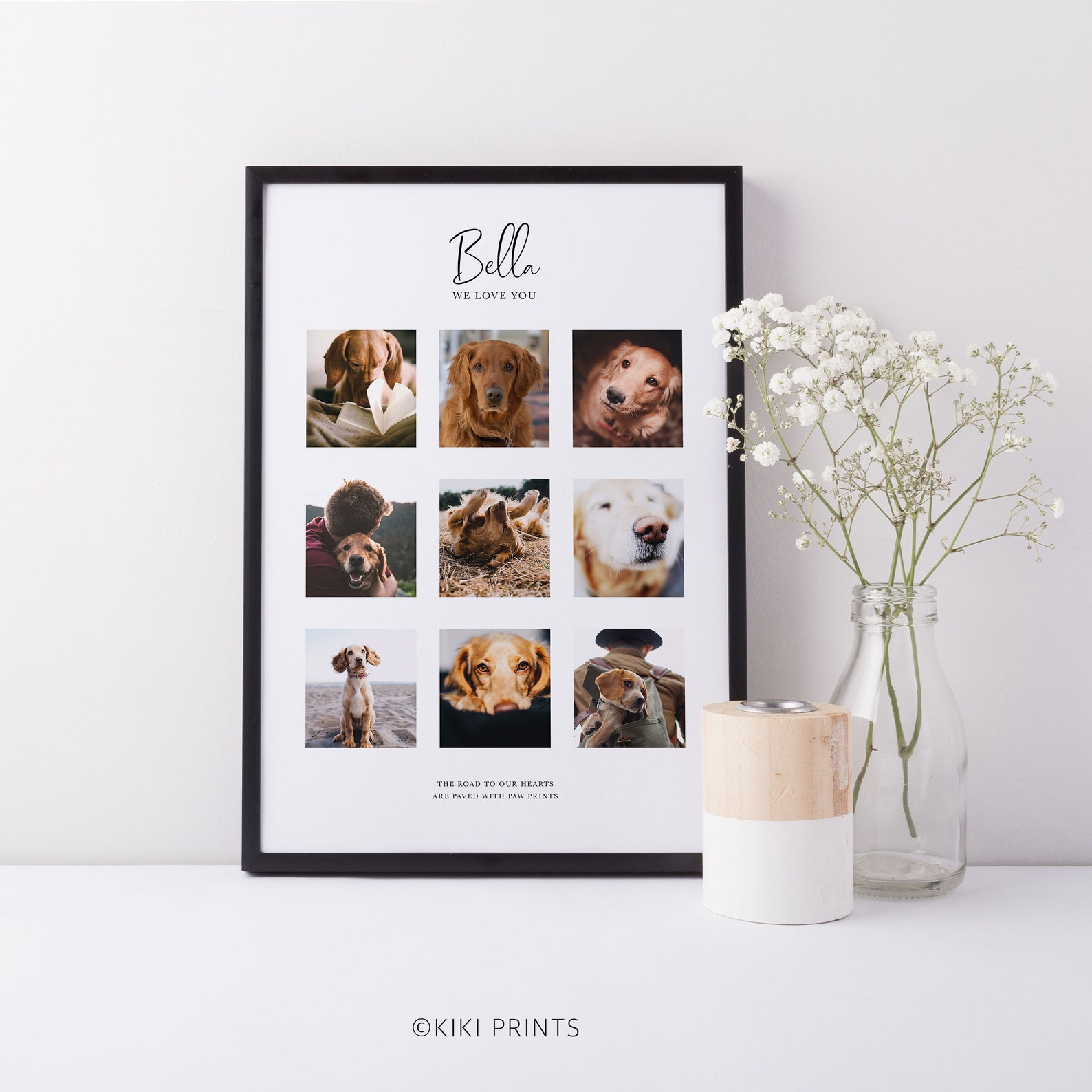 Dog Photo Collage / Dog Poster / Dog Photo Gift / Dog Lover - Etsy ...
