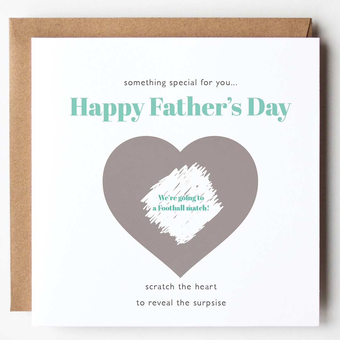 Happy Father's Day Scratch off Card / Father's Day Gift / Gift for Dad ...