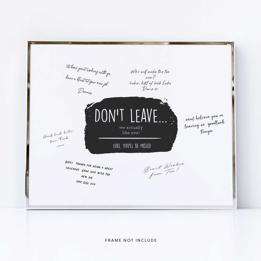 Goodbye Gift / Good Luck Gift / Leaving Gift / Colleague Gift / Going ...