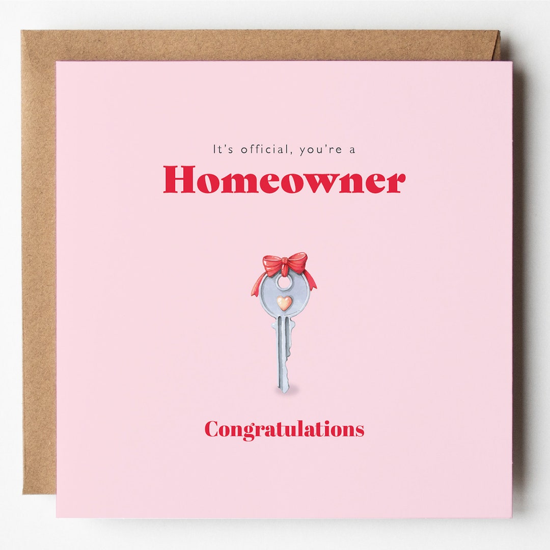 Card for New Home / Congratulation New Home Card / Homeowners - Etsy