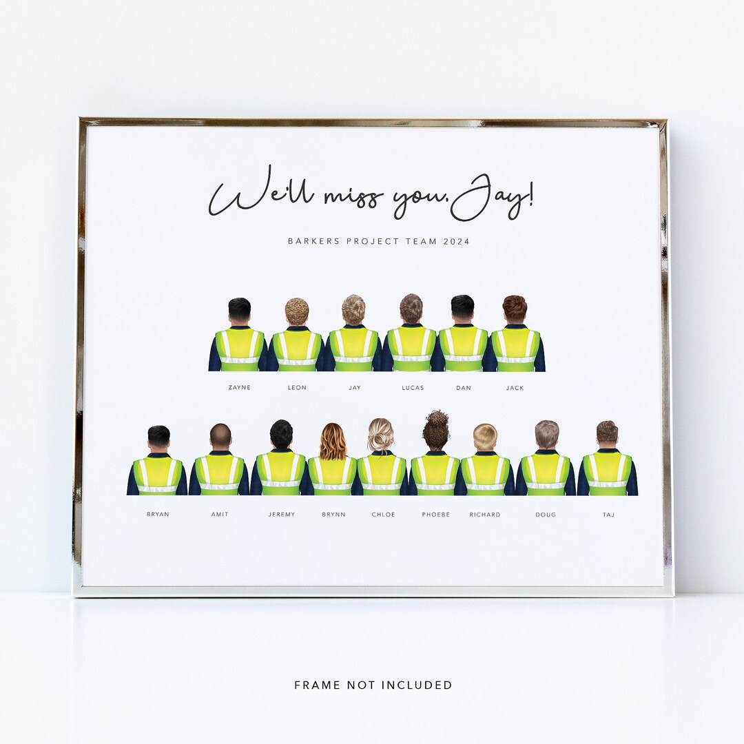Personalised Team Gift - Leaving Gift, Builders, Construction Workers ...