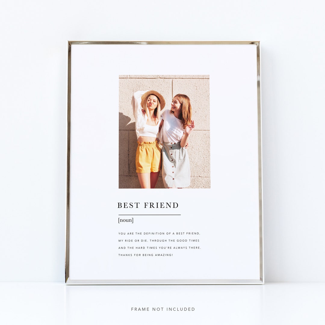 Best Friends Definition Print / Best Friend Photo Gift / Friendship ...