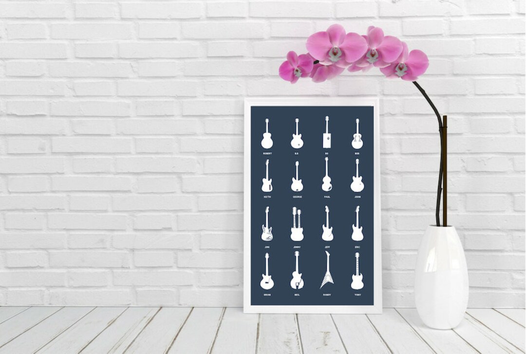 Guitar Poster - Etsy