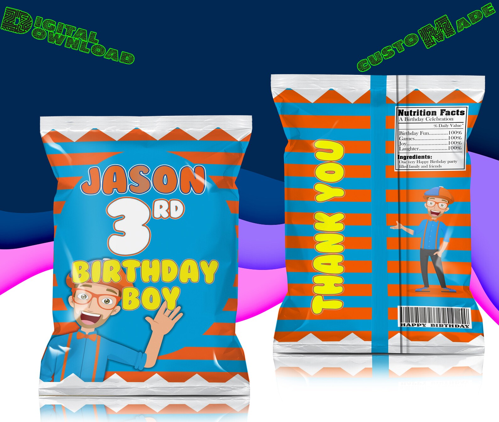 Blippi Chip Bag / Blippi Favor and Snack / Blippi Birthday - Etsy Australia Blippi Chip Bag / Blippi Favor and Snack / Blippi Birthday - Etsy Australia