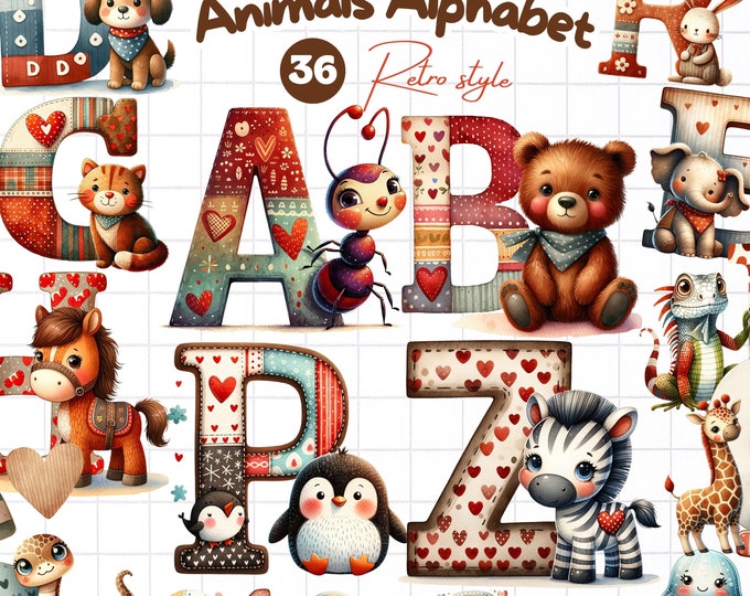 Alphabet Cat Face Clipart, Cute Cat Letter ,watercolor Alphabet, Number ...