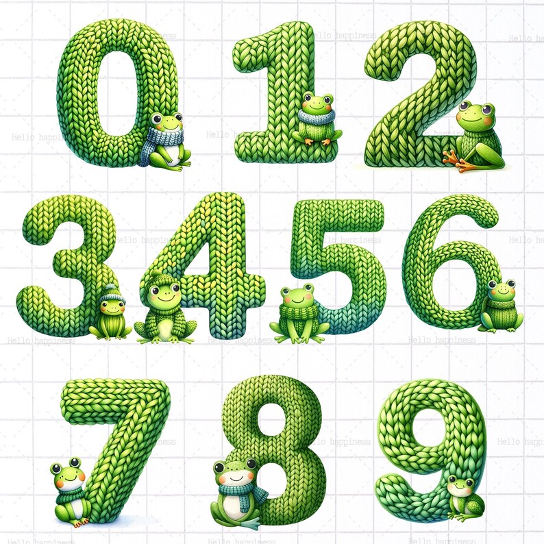 Frog Alphabet,cute Frog Png, Letter Knitting Pattern,frog Clipart, Frog ...