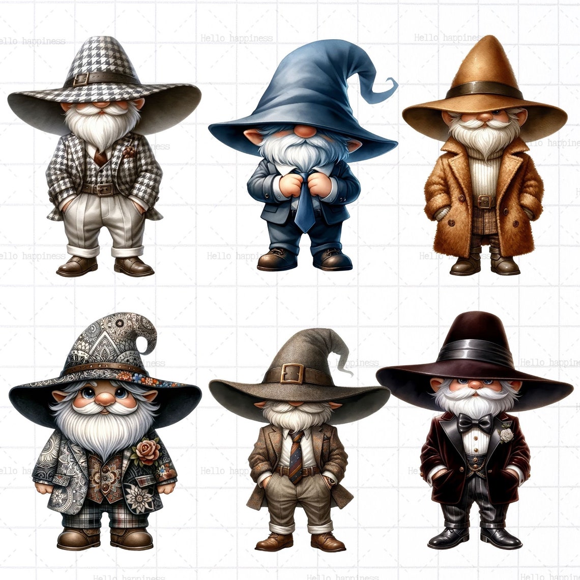 Cute Gnome,smart Gnome PNG, Men Working, Gnome Wearing a Suit,gnome ...
