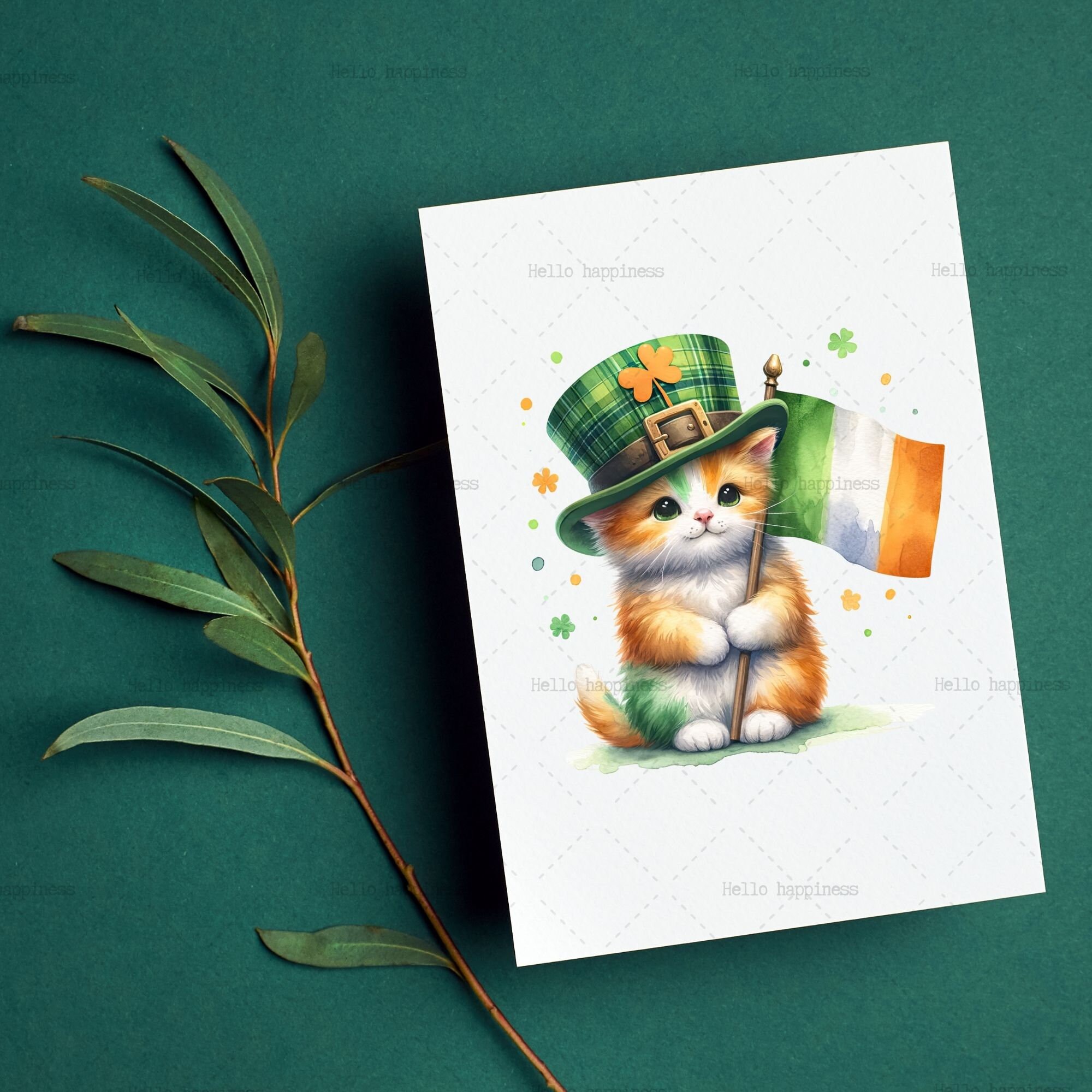 Cat St. Patrick's Day PNG Clipart, St. Patrick's Day PNG, Cute Cat PNG ...