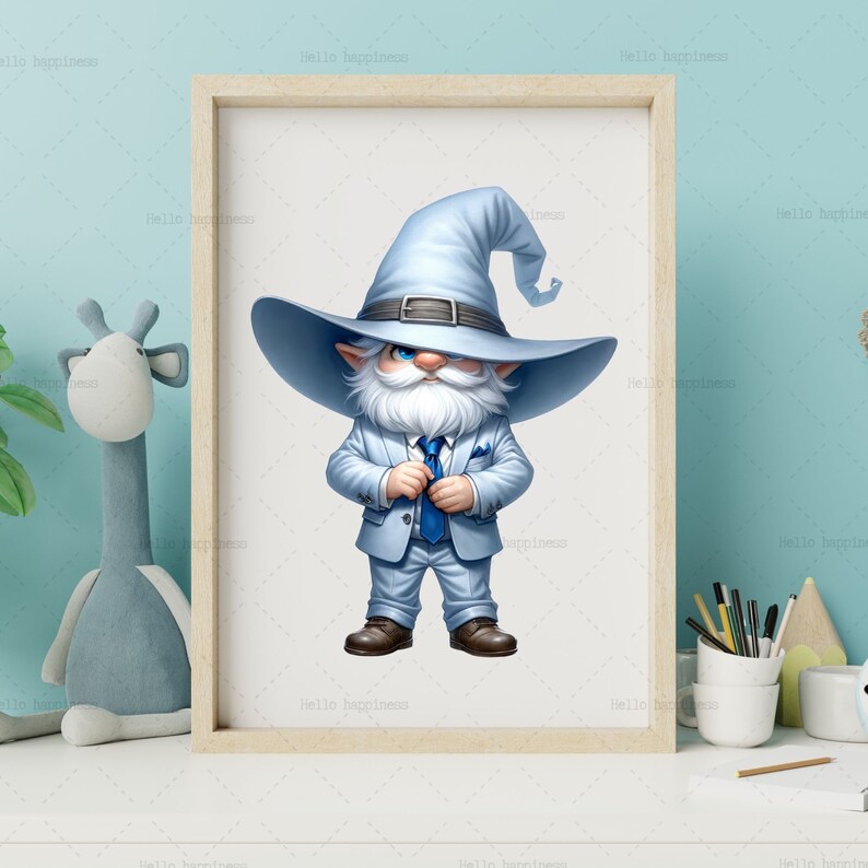 Cute Gnome,smart Gnome PNG, Men Working, Gnome Wearing a Suit,gnome ...