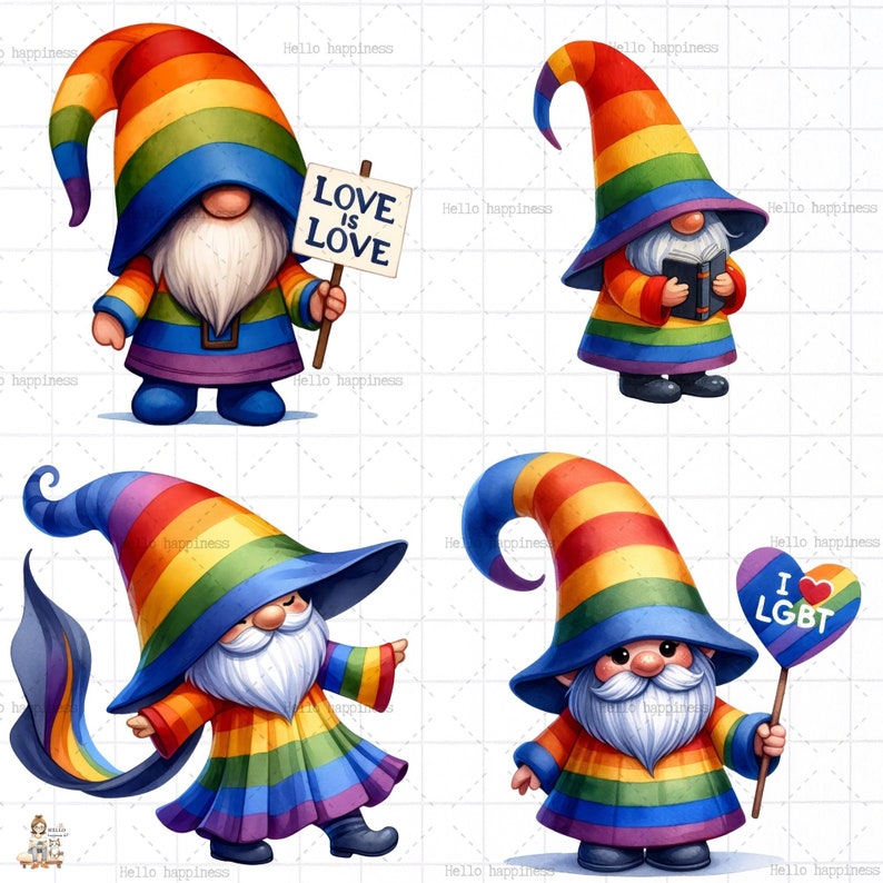 LGBT Gnome, Funny Gnome, PNG Pride Month Gnome PNG, Pride Gnome Clipart ...