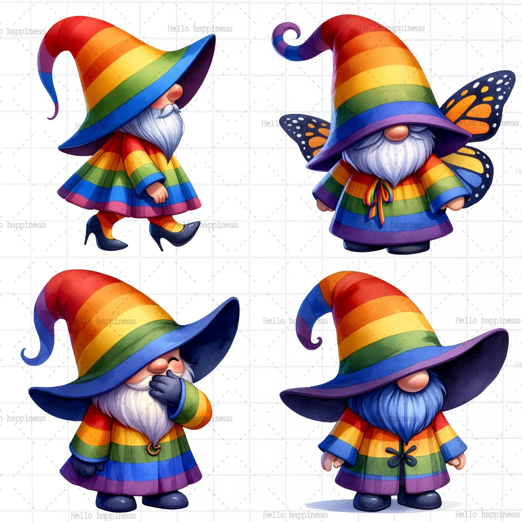 LGBT Gnome, Funny Gnome, PNG Pride Month Gnome PNG, Pride Gnome Clipart ...