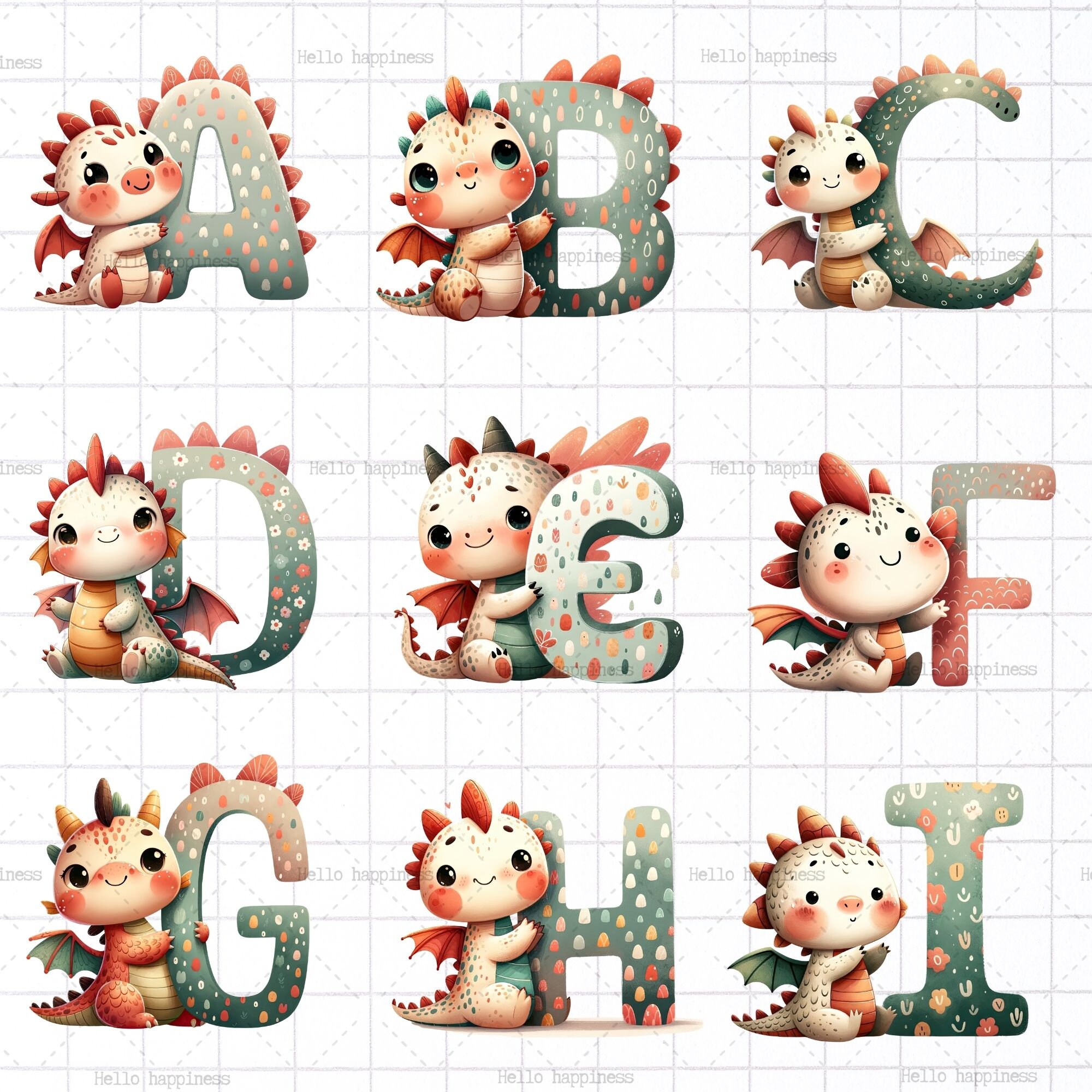 Valentine Clipart, Cute Baby Dragon,dragon Love PNG, Valentine ...