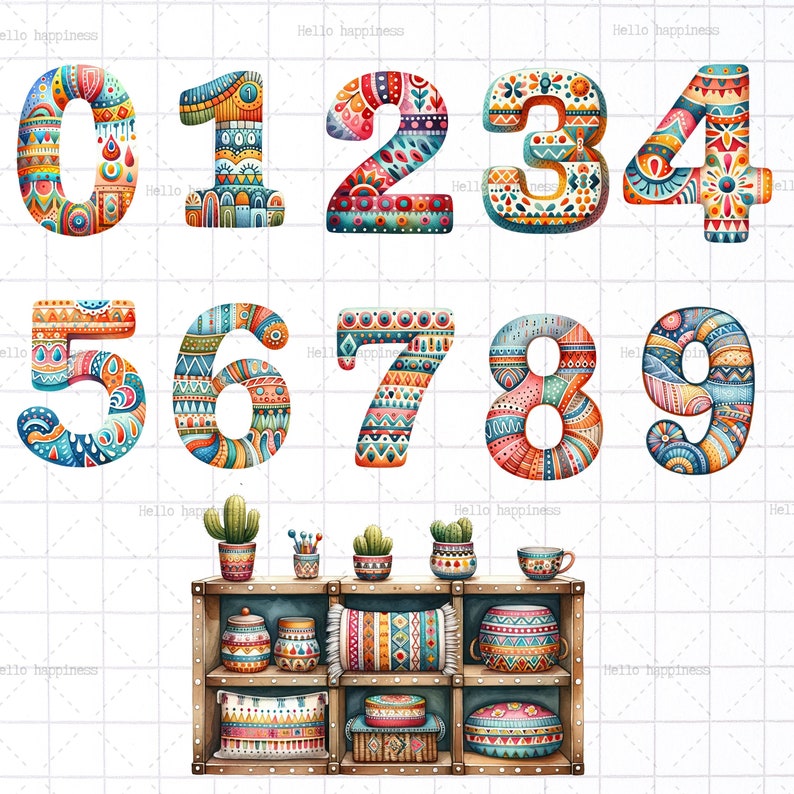 Alfabeto Boho, Letras Boho, Imágenes Prediseñadas Boho, Imágenes ...