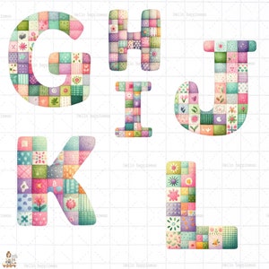 Alpha Pathwork Clipart, Letter Patchwork, Alphabet Png,patchwork ...